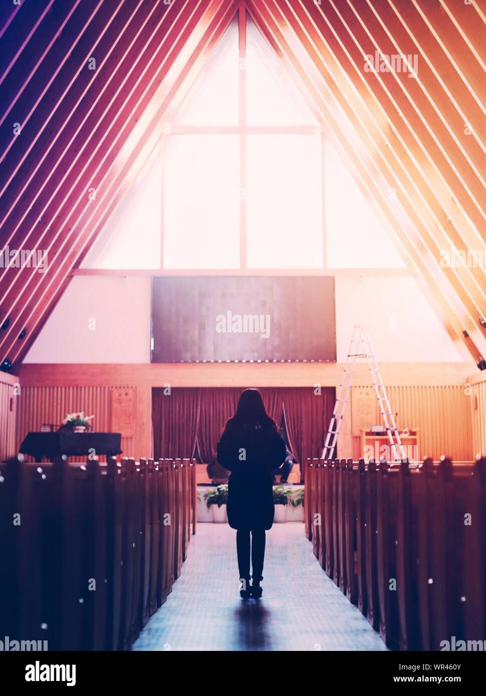 Woman church hi-res stock photography and images - Alamy