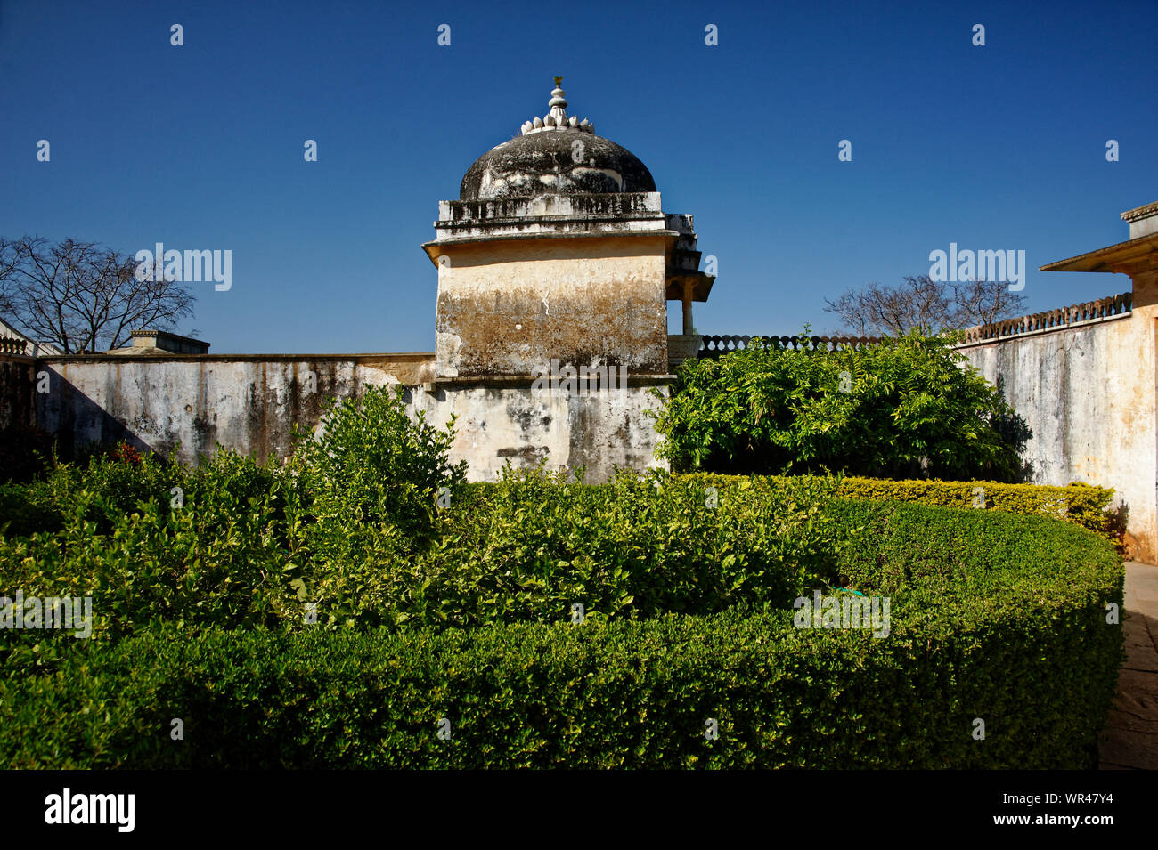 Garden of a Queen Padmini palace Stock Photo - Alamy