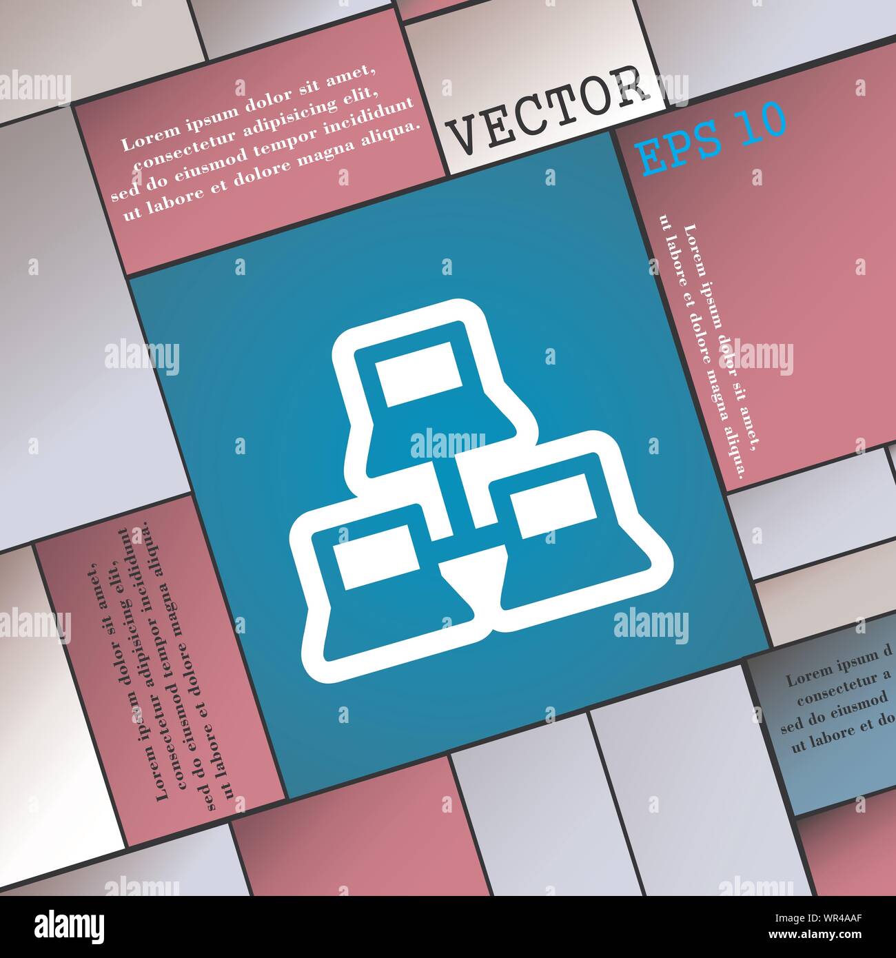 local area network icon sign. Modern flat style for your design. Vector ...