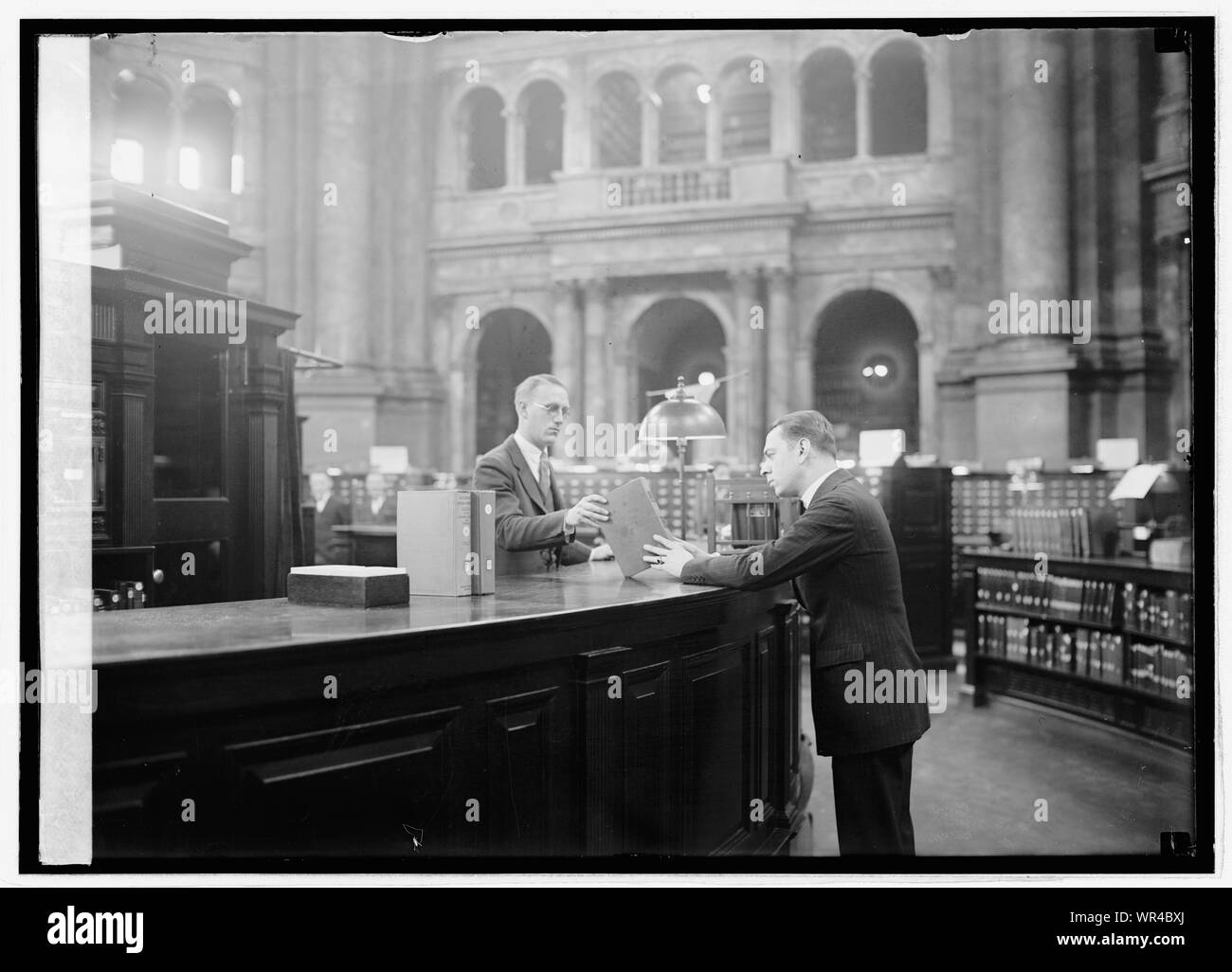 McLeod, Cong. Library [Washington, D.C.] with Mr. Lincoln Stock Photo ...