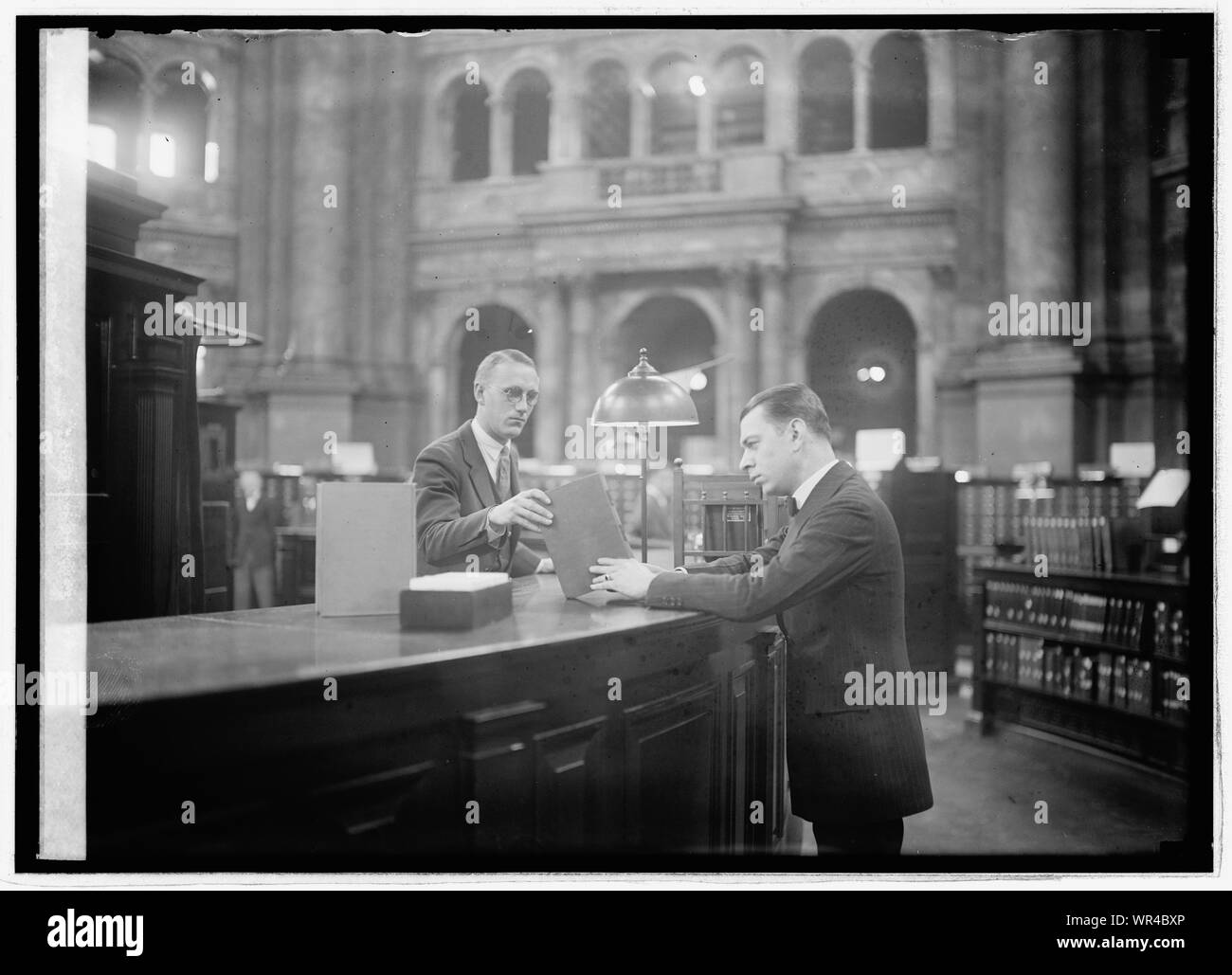 McLeod, Cong. Library [Washington, D.C.] with Mr. Lincoln Stock Photo ...