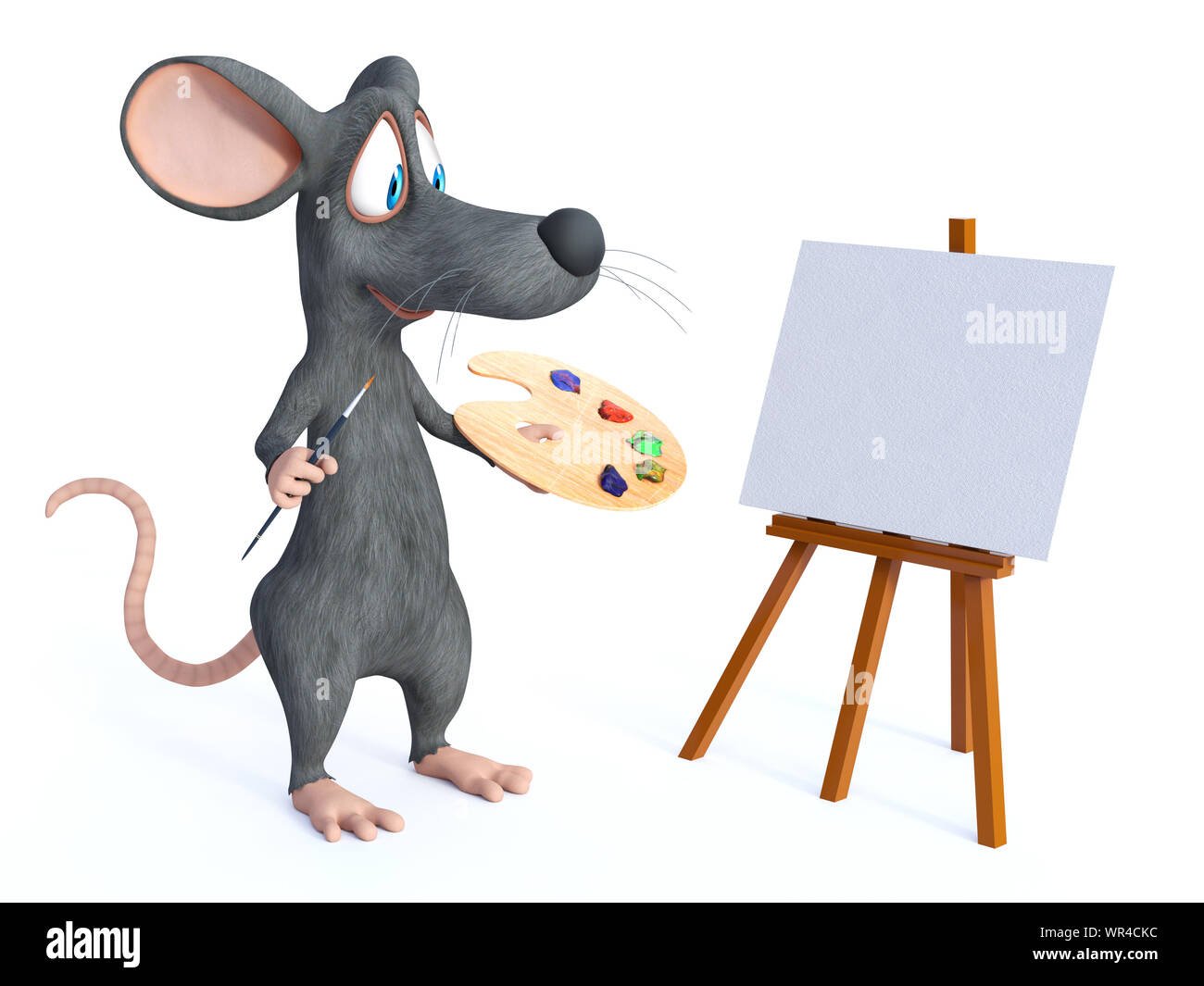 Blank easel canvas in Cut Out Stock Images & Pictures - Alamy