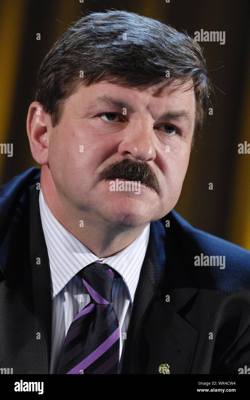 15.04.2007 Warsaw, Poland. Pictured: Jaroslaw Kalinowski Stock Photo ...