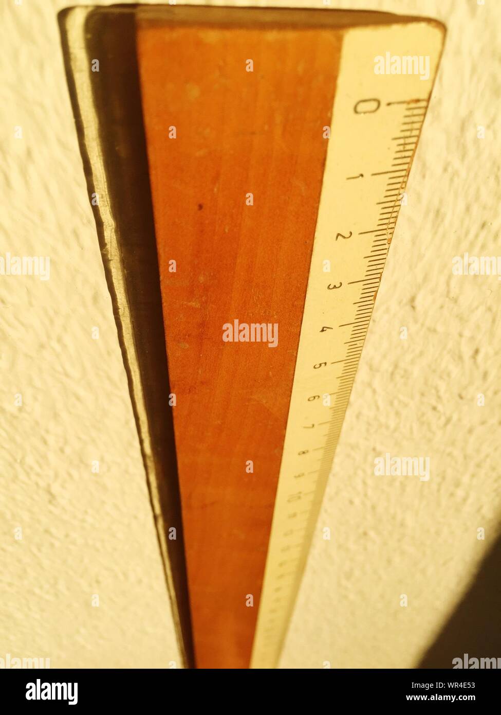 Wooden ruler hi-res stock photography and images - Alamy
