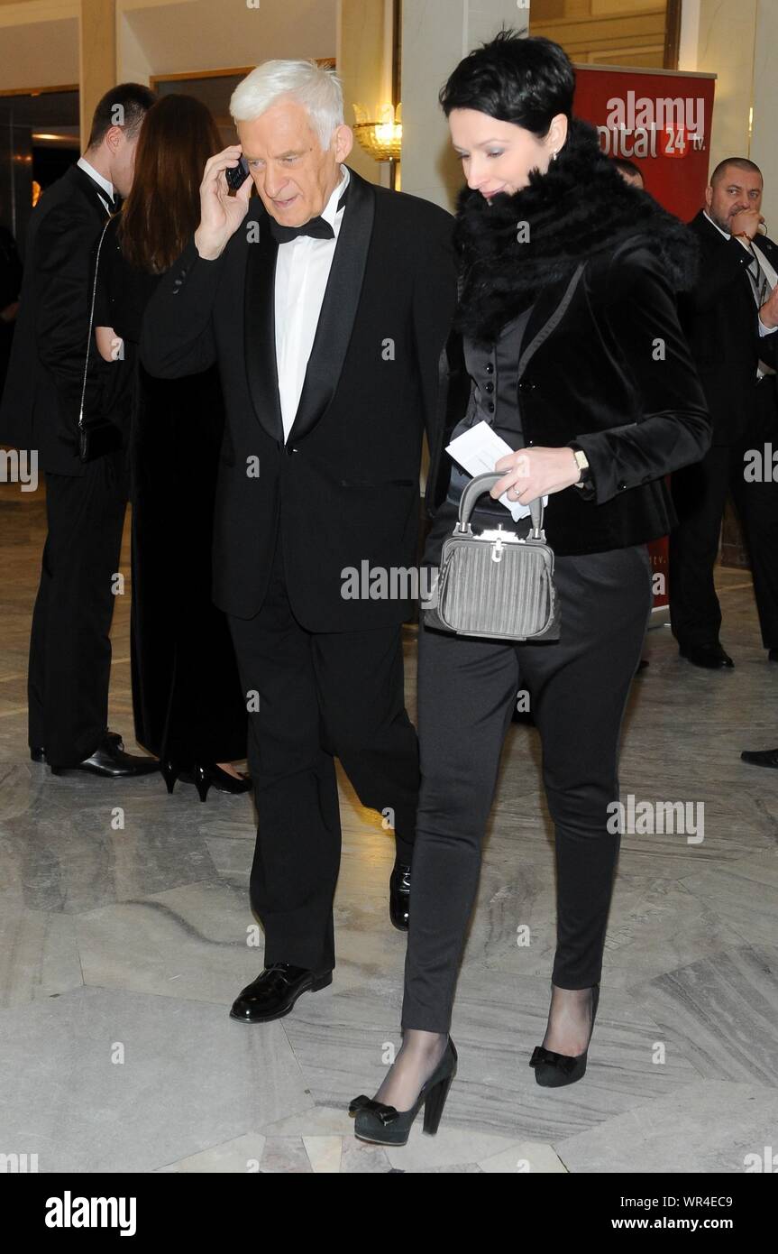 25. 01. 2014 Warsaw, Poland. Pictured: Jerzy Buzek Stock Photo - Alamy