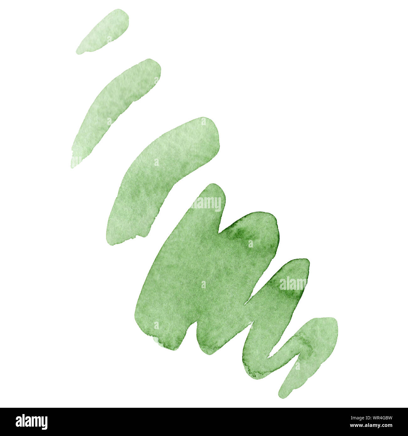 Abstract watercolor paper splash shapes isolated drawing. Illustration ...