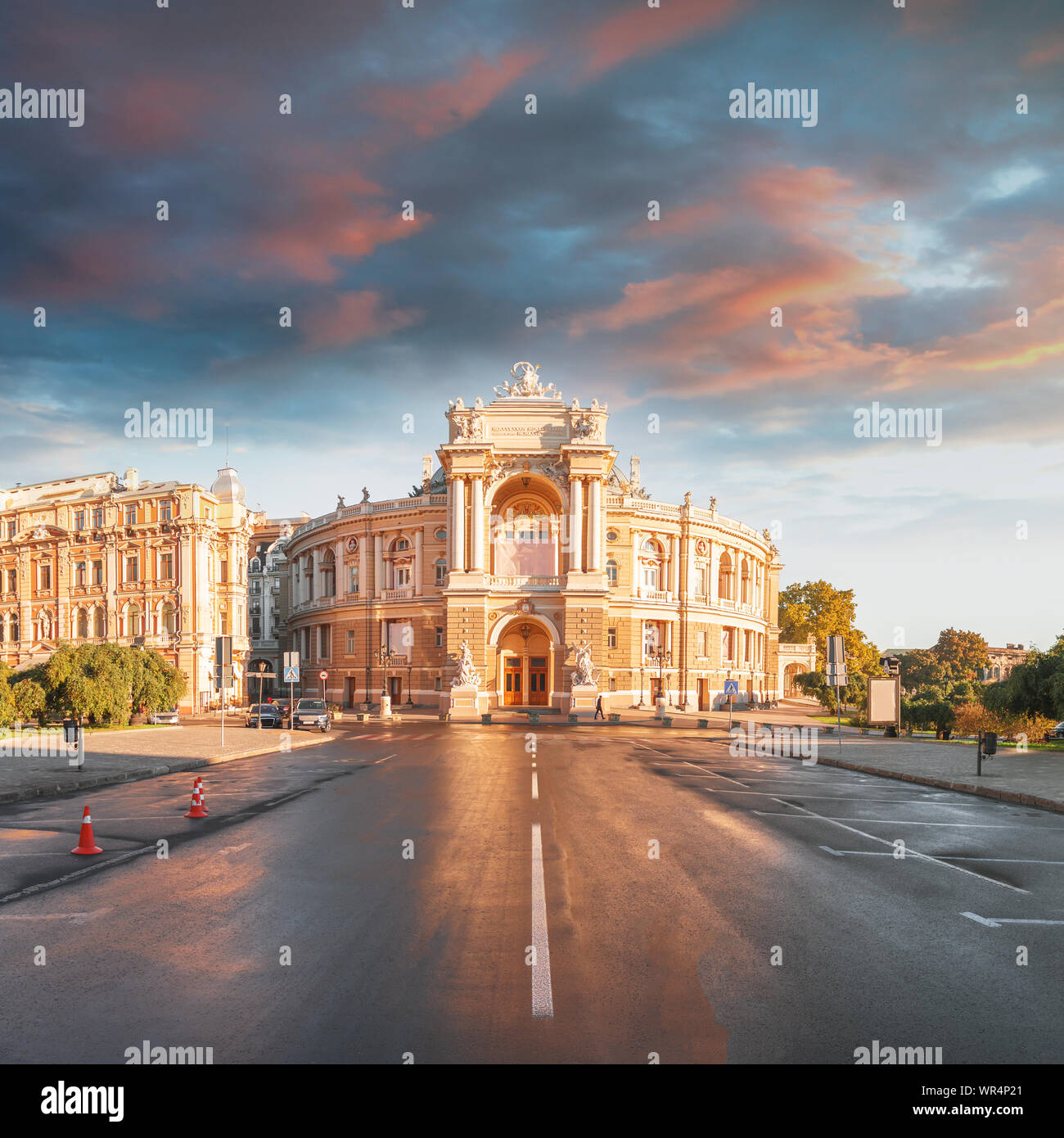 Opera House in Odessa, Ukraine. Odessa State Academic Opera and Ballet ...