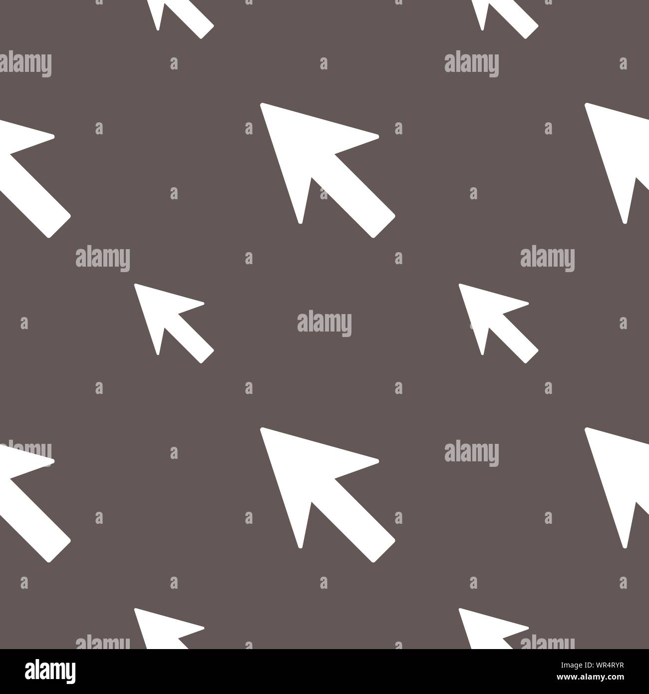 Cursor, arrow icon sign. Seamless pattern on a gray background. Vector Stock Vector Image & Art ...