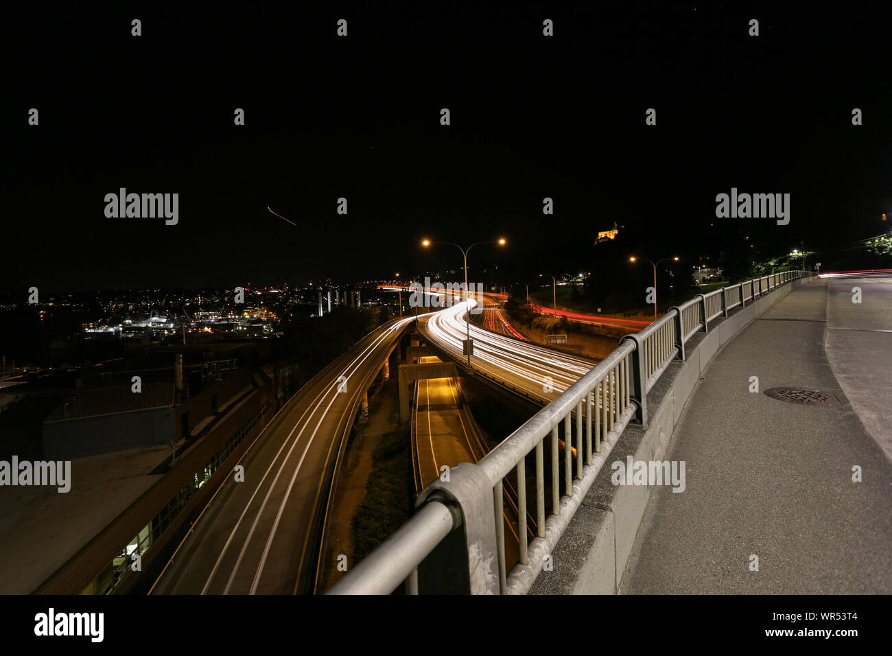 Highway night view hi-res stock photography and images - Alamy