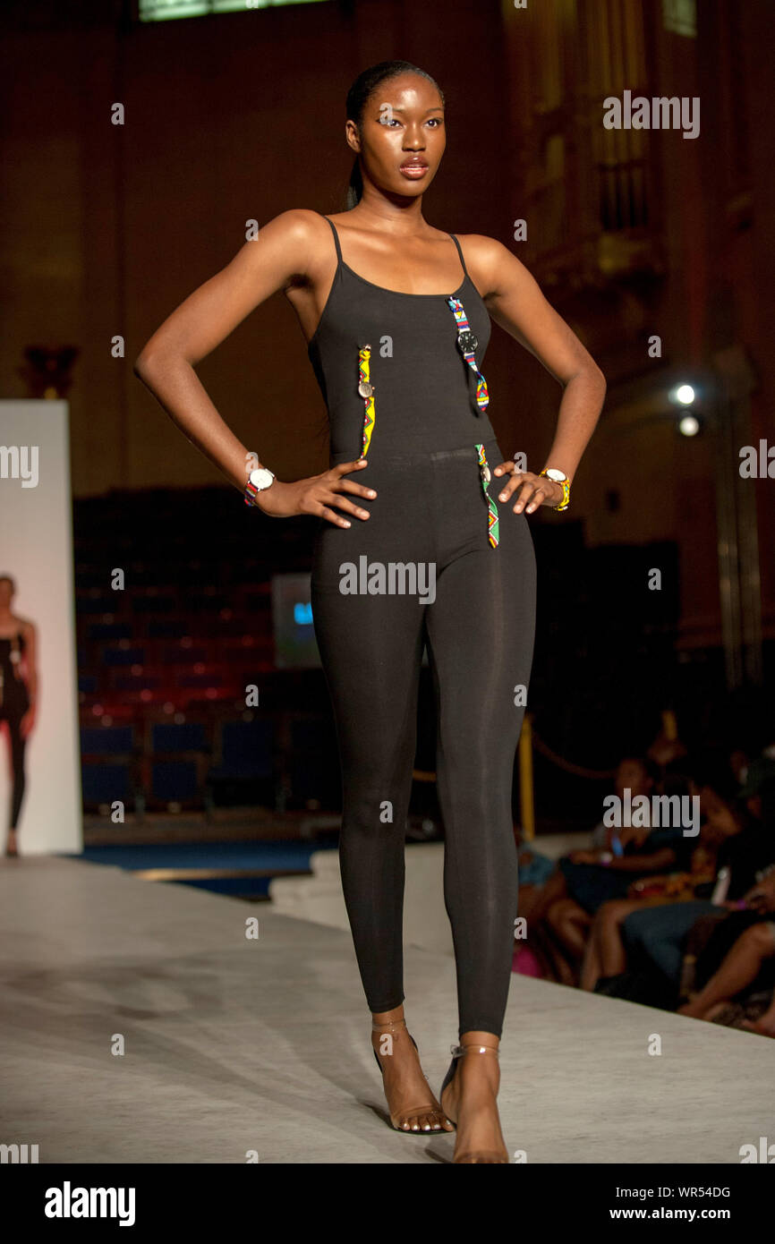 London African Fashion Week - Catwalk Featuring: model Where: London ...