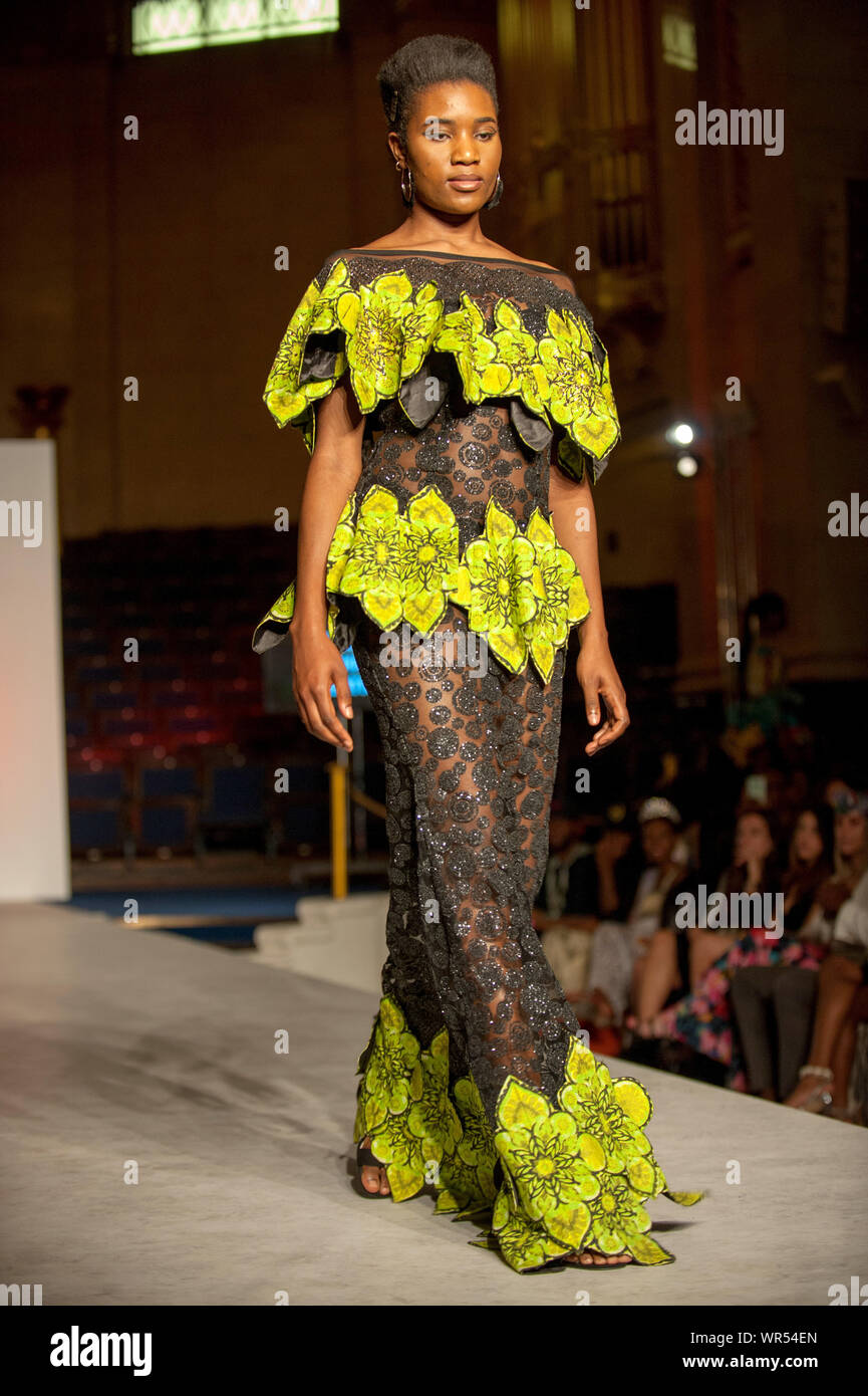 London African Fashion Week - Catwalk Featuring: model Where: London ...