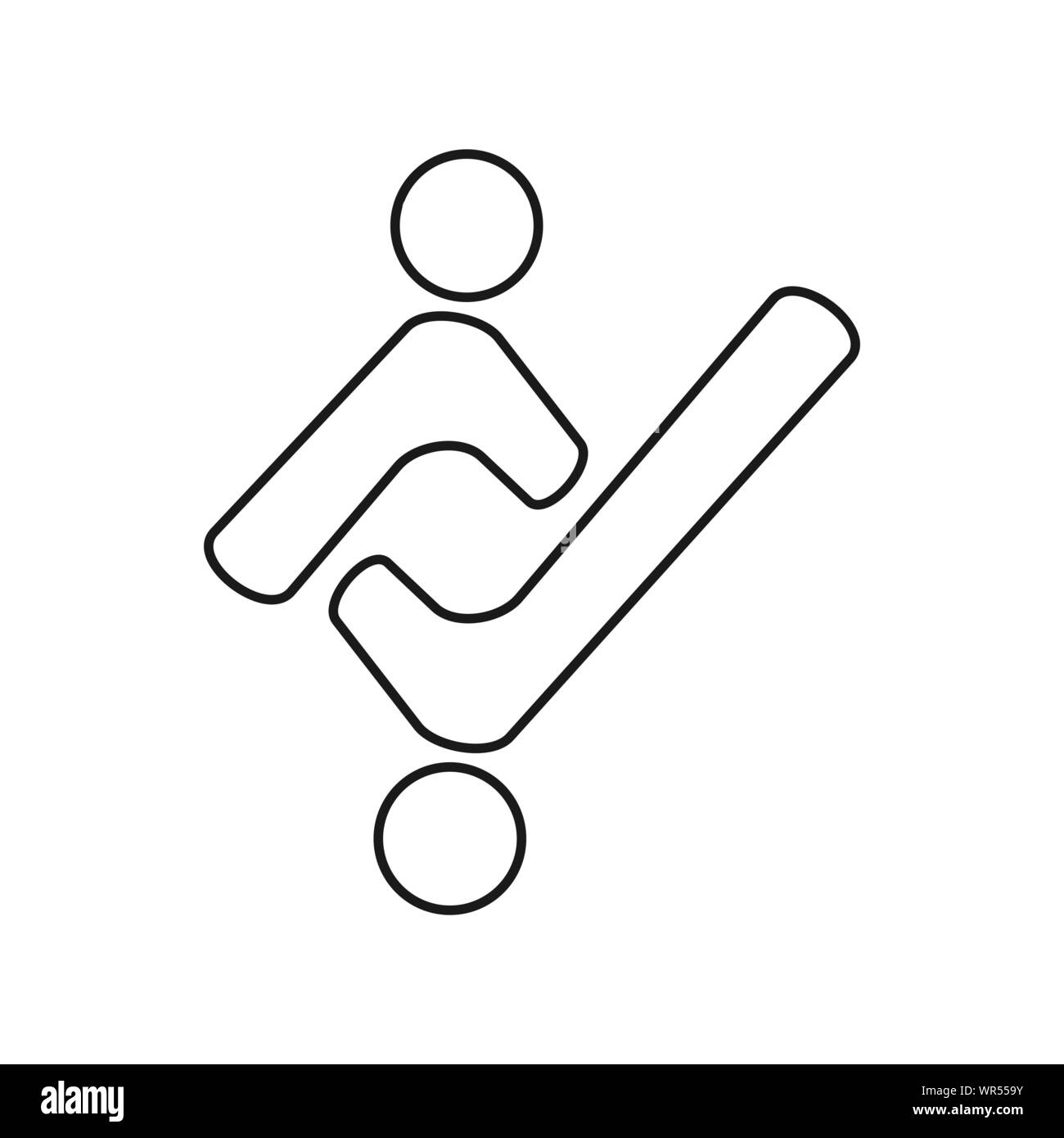 People checklist Commitment Teamwork Together Outline Logo Stock Vector Image & Art - Alamy