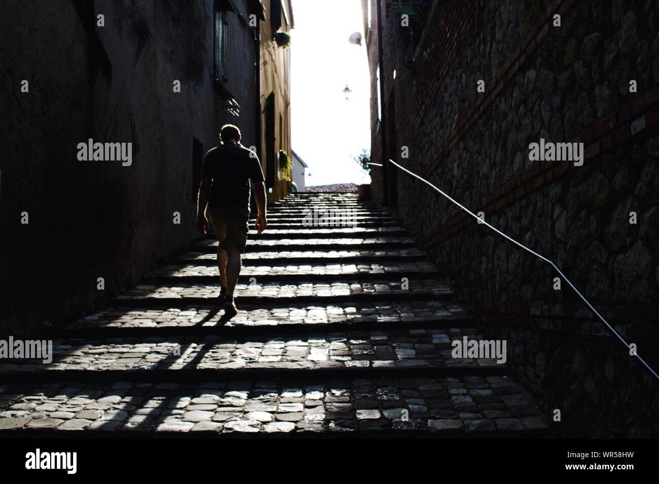 Climbing steep steps hi-res stock photography and images - Alamy