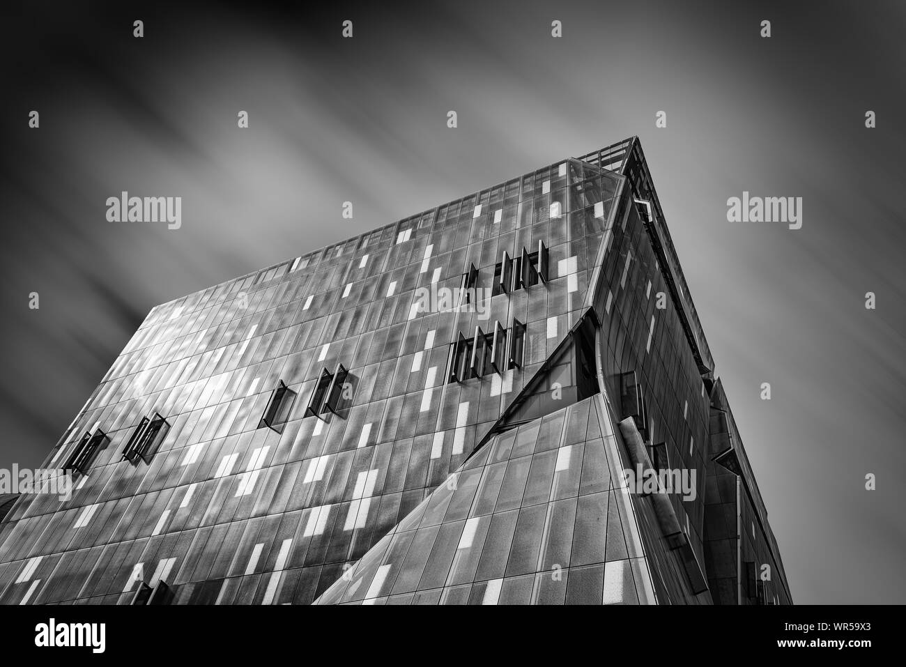 New York City, USA - June 20, 2018: Low angle view of Cooper Square ...