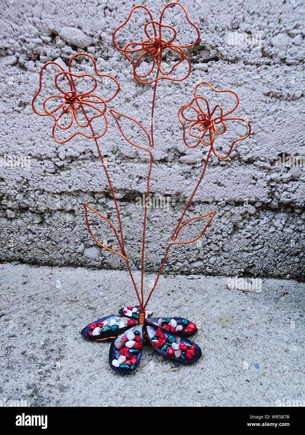 View Of Wire Flowers Stock Photo - Alamy