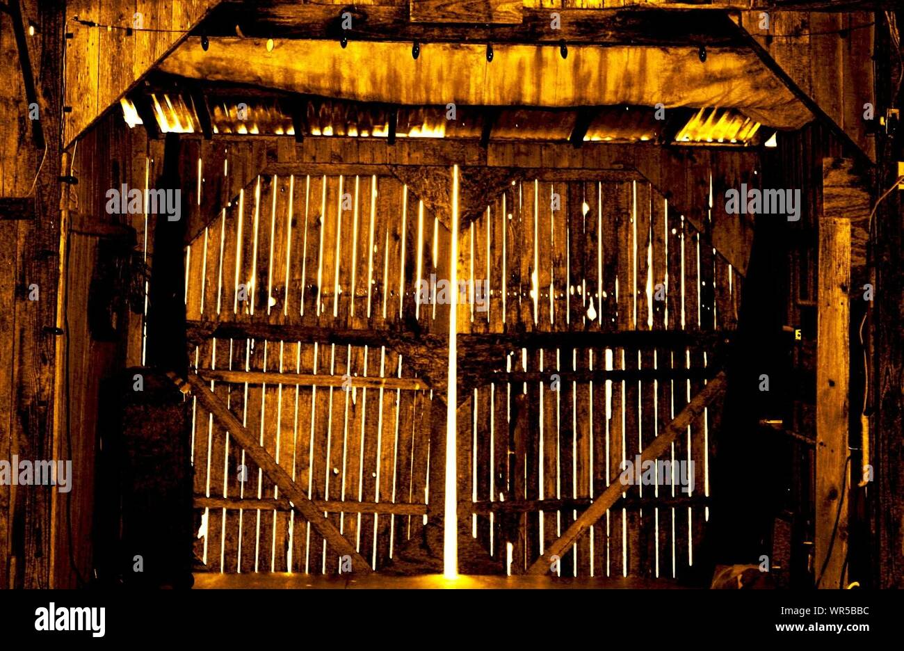 Closed Wooden Gate Stock Photo - Alamy
