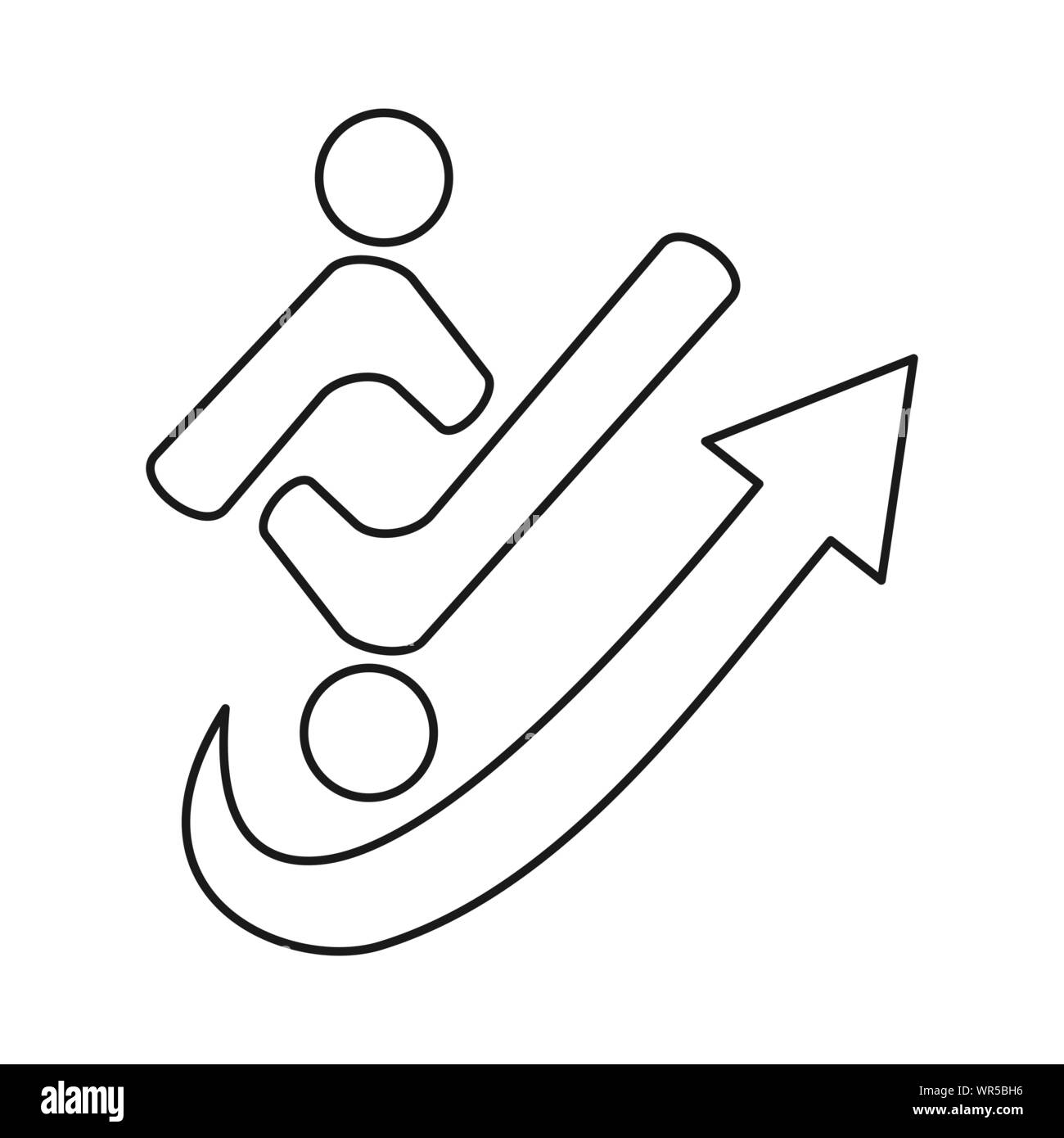Arrow People checklist Commitment Teamwork Together Outline Logo Stock ...