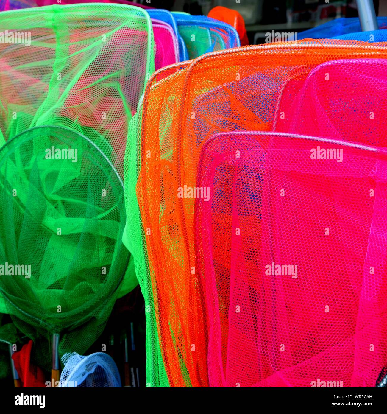 Multi colored fishing nets hi-res stock photography and images - Alamy