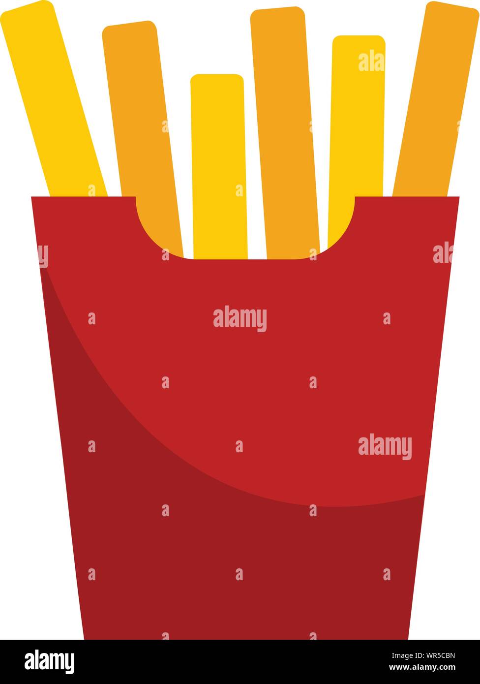 Fried potato icon. Flat illustration of fried potato vector icon for ...