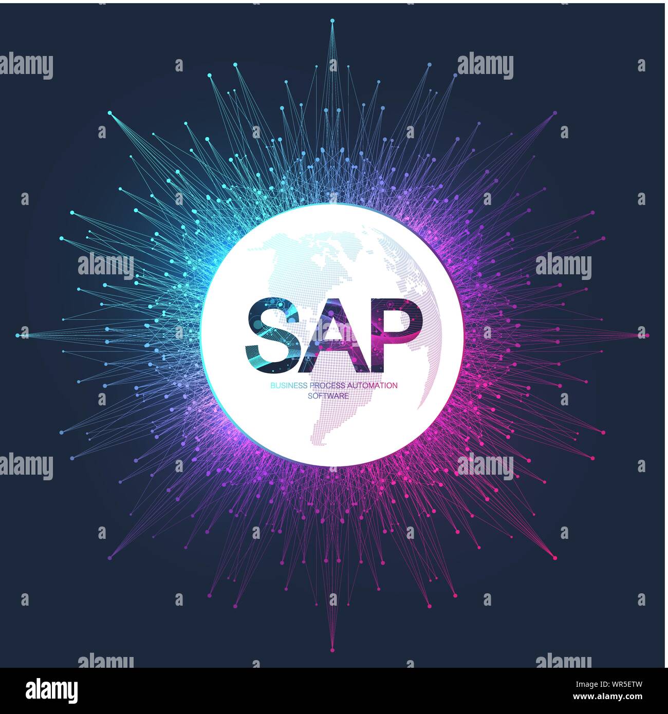 SAP Business process automation software. ERP enterprise resources ...