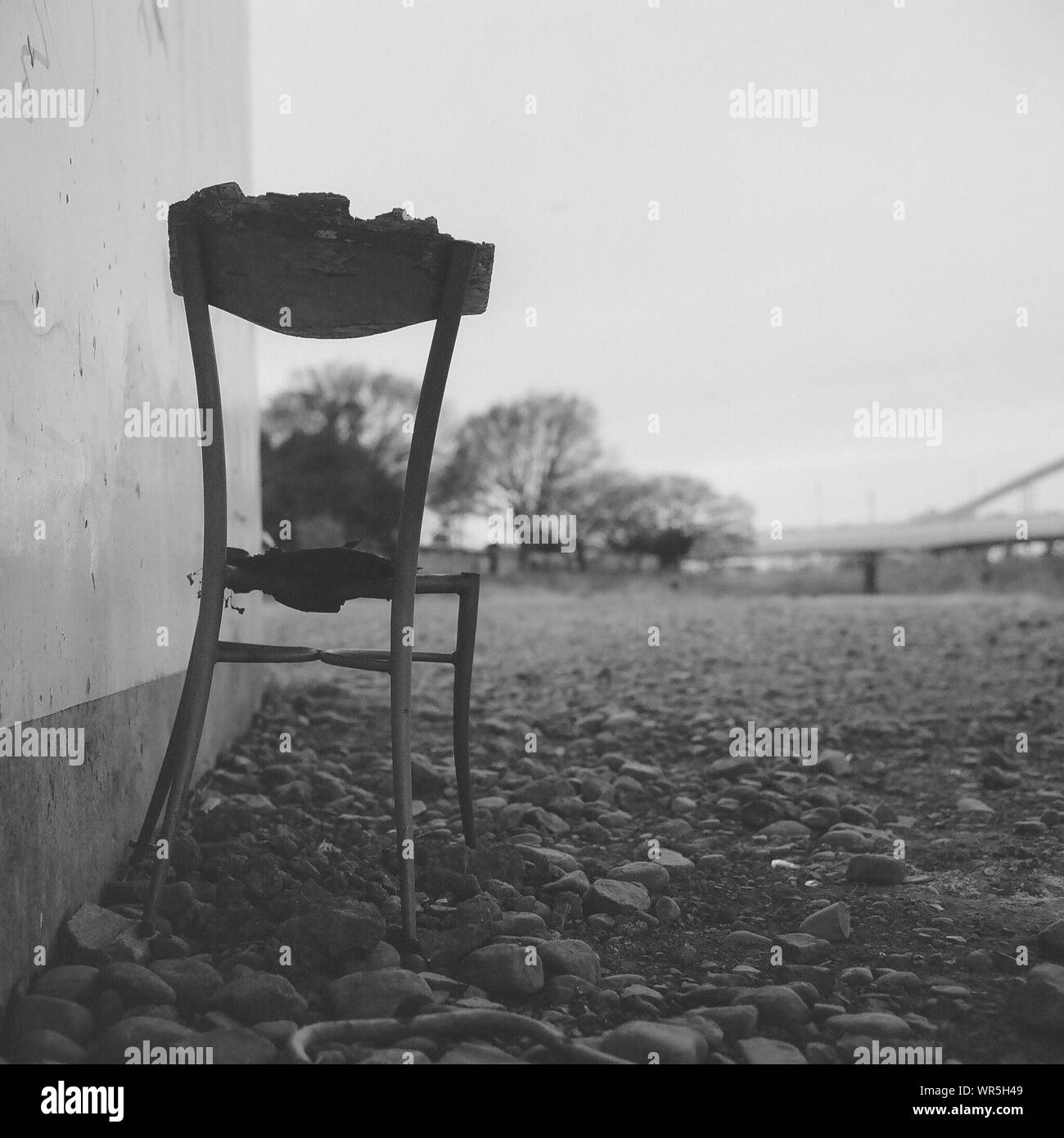 Old stone chair Black and White Stock Photos & Images - Alamy