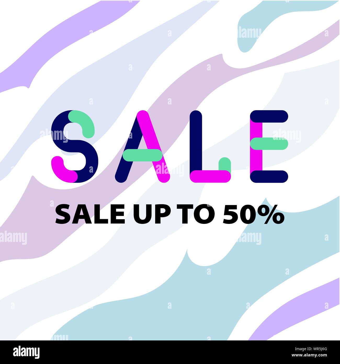 Abstract trendy illustration background media sale post, placard,flat ...