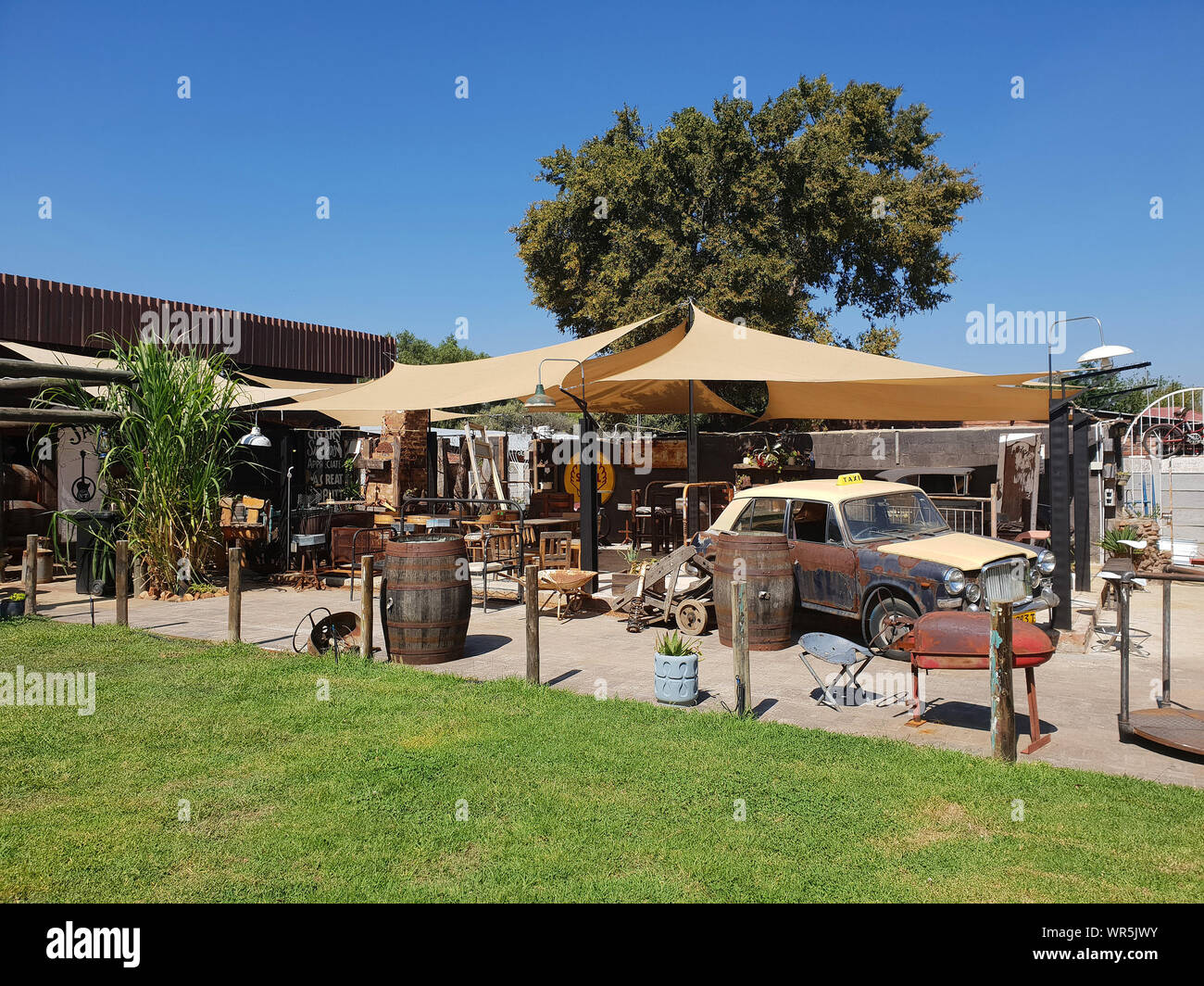 Entrance to a scrap yard, Parys, South Africa Stock Photo - Alamy