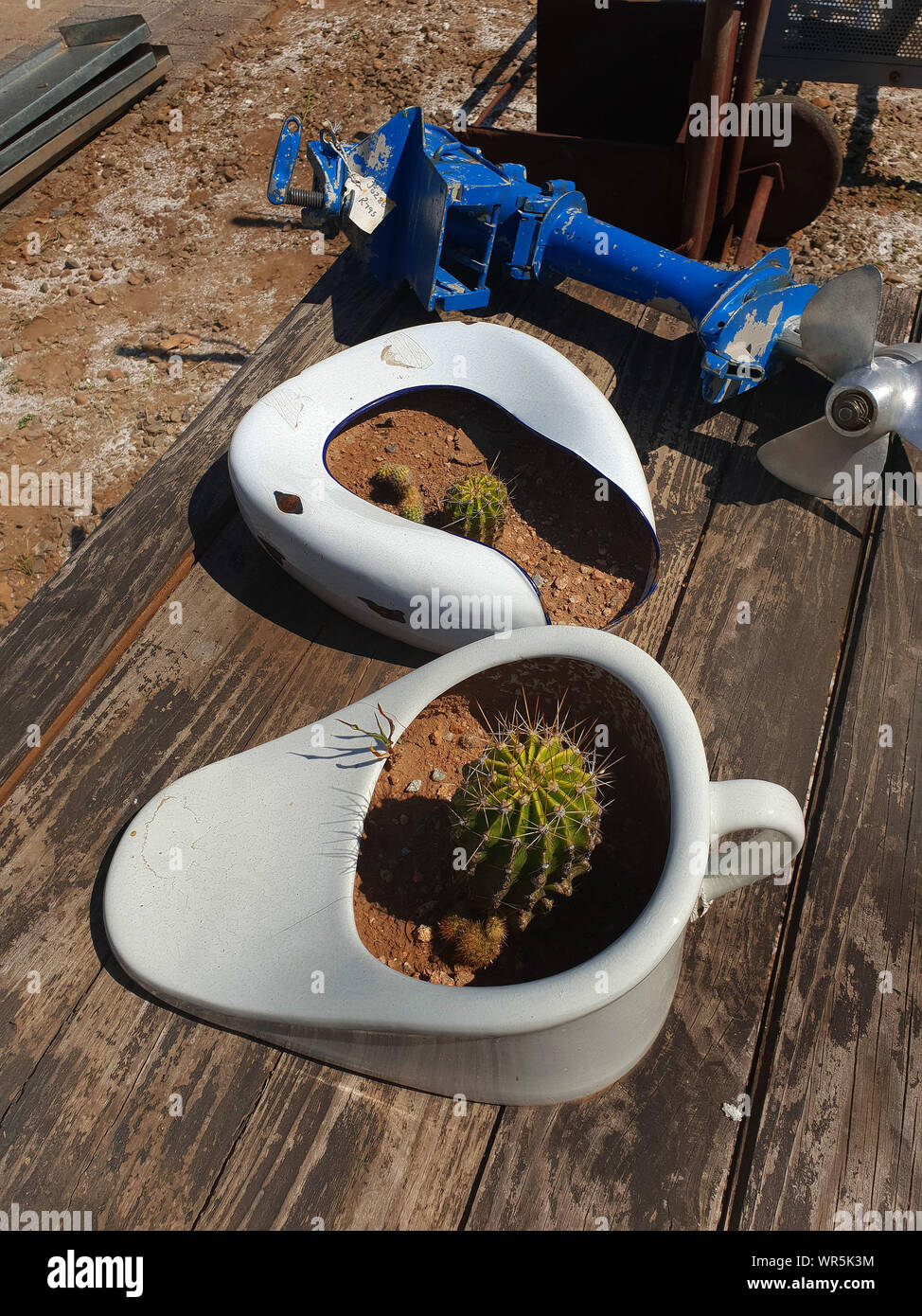 Different items at a scrap yard, Parys, South Africa Stock Photo - Alamy