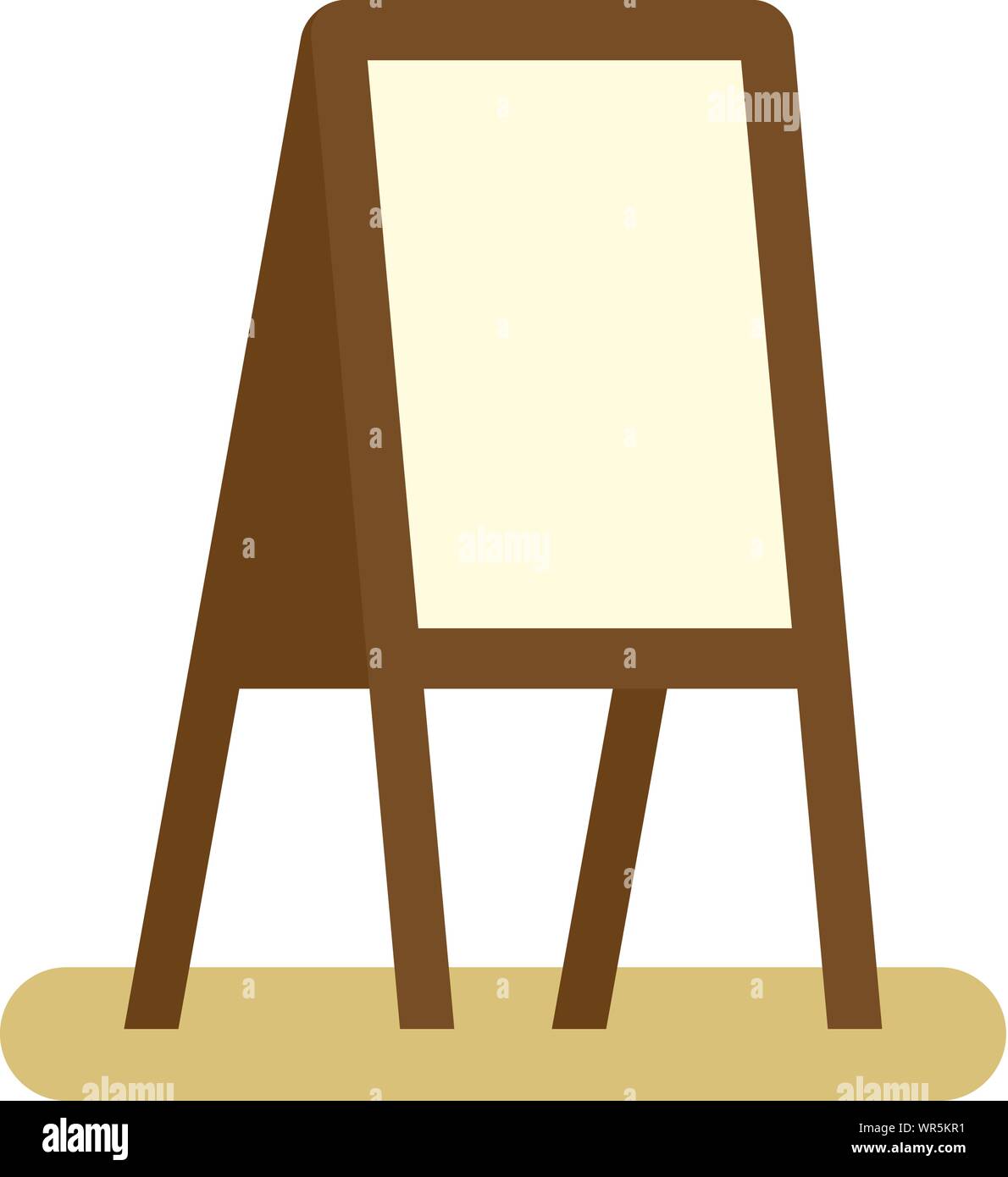 Restaurant outdoor board icon. Flat illustration of restaurant outdoor ...