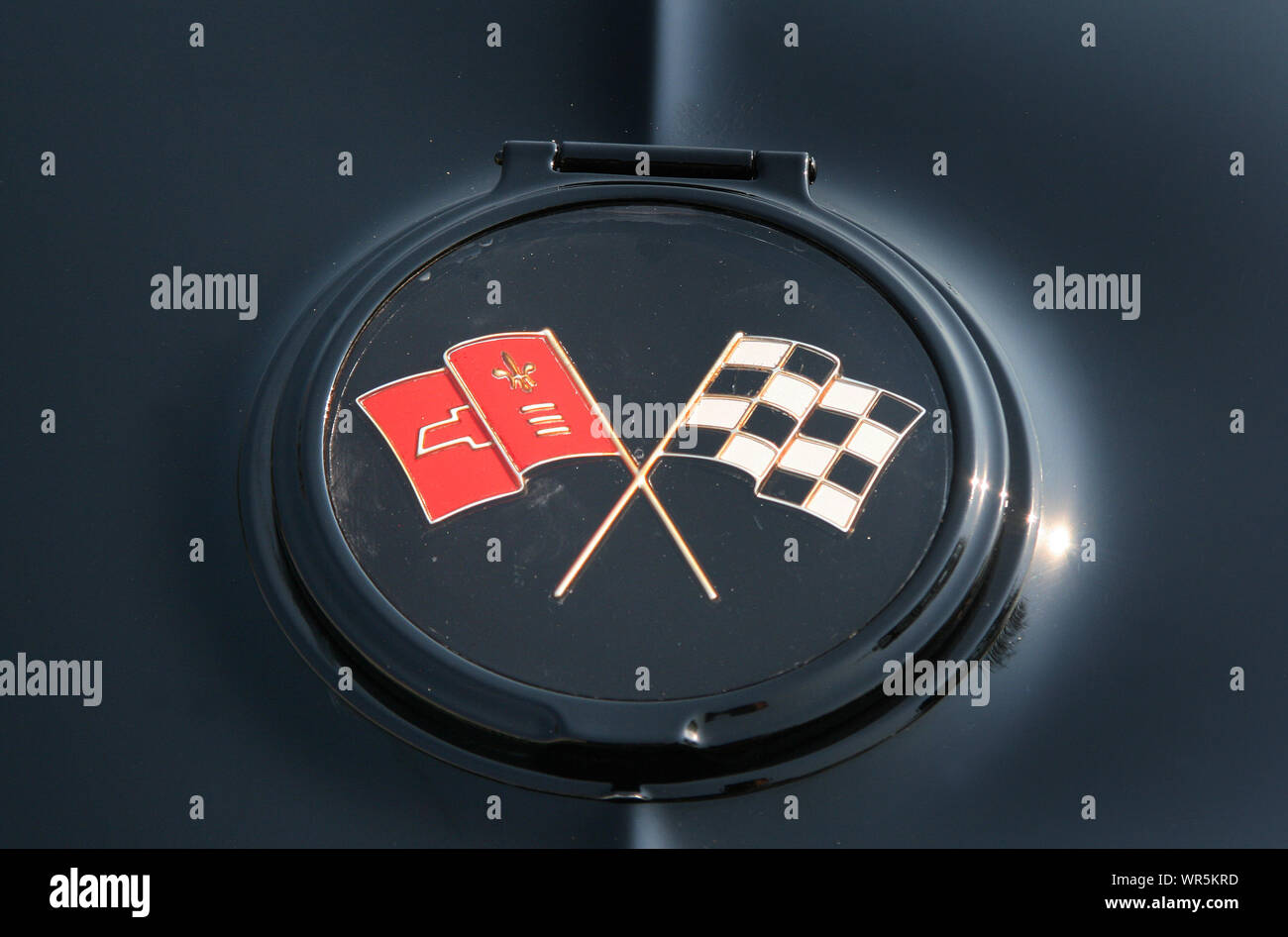 Crossed Flags Corvette Logo High Resolution Stock Photography and ...