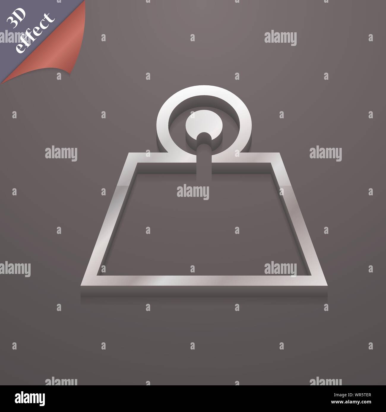 Weight icon symbol. 3D style. Trendy, modern design with space for your ...