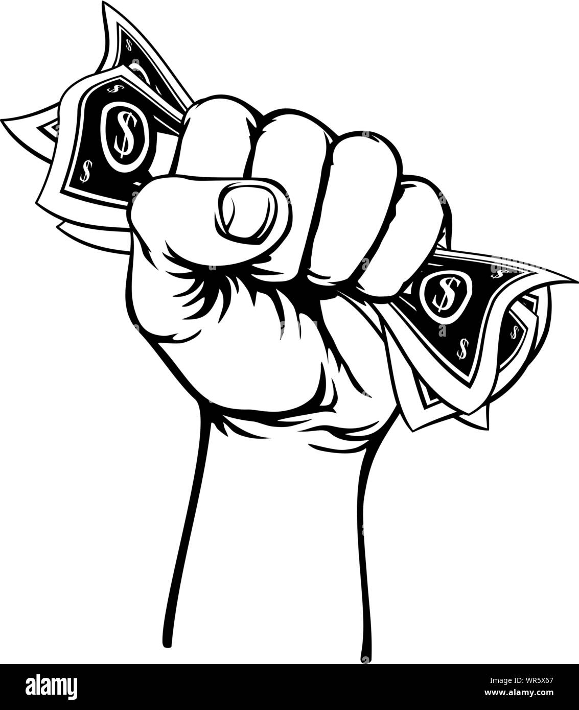 Hand dollar icon Stock Vector Images - Alamy