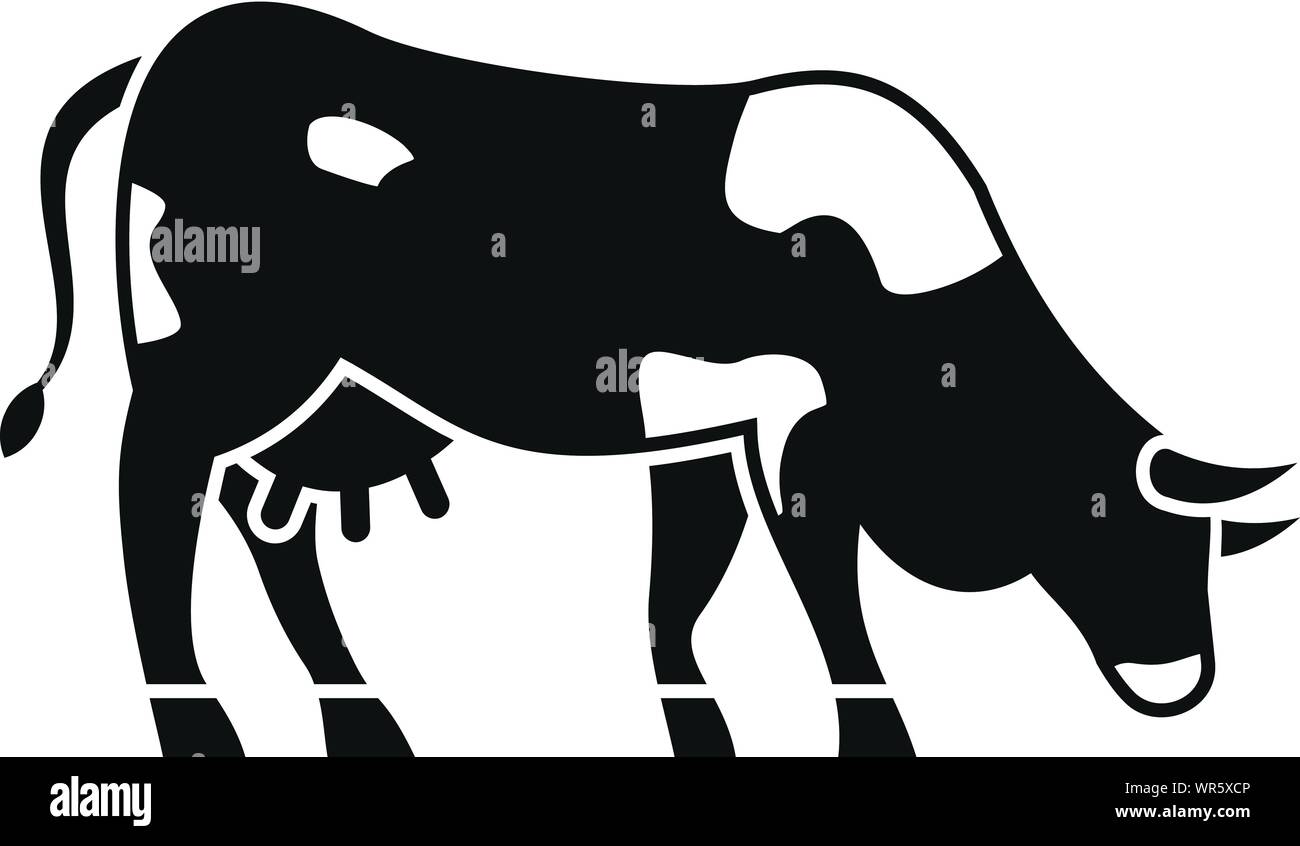Cow icon. Simple illustration of cow vector icon for web design ...