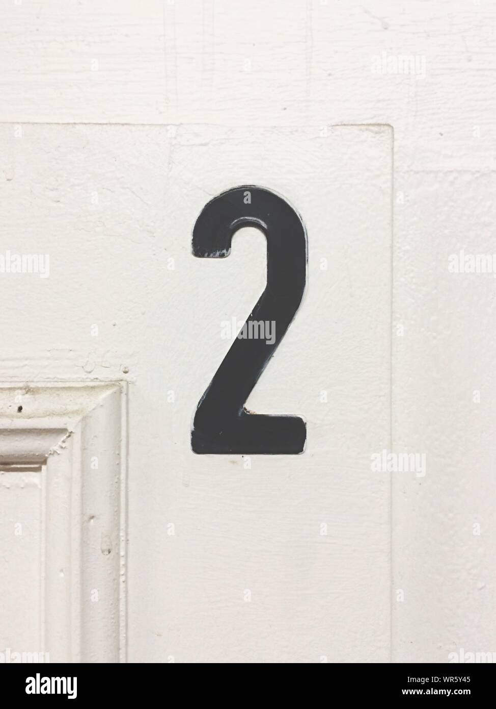Detail Shot Of Number 2 On Wall Stock Photo - Alamy