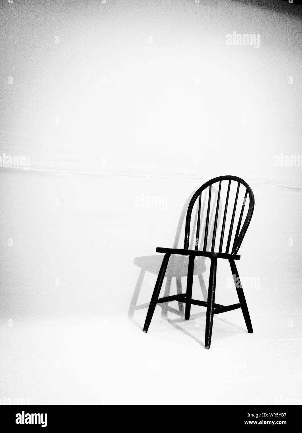 White background chair Black and White Stock Photos & Images - Alamy