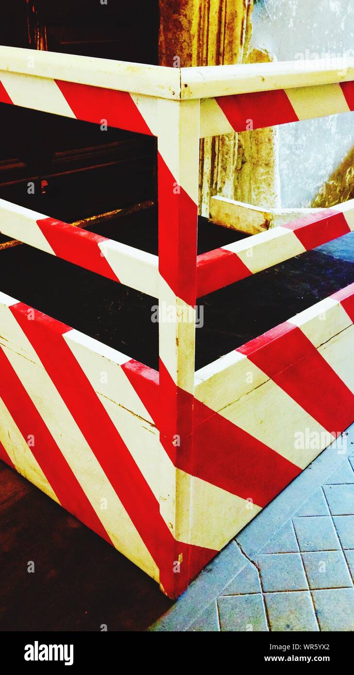 Barricade footpath barricade hi-res stock photography and images - Alamy
