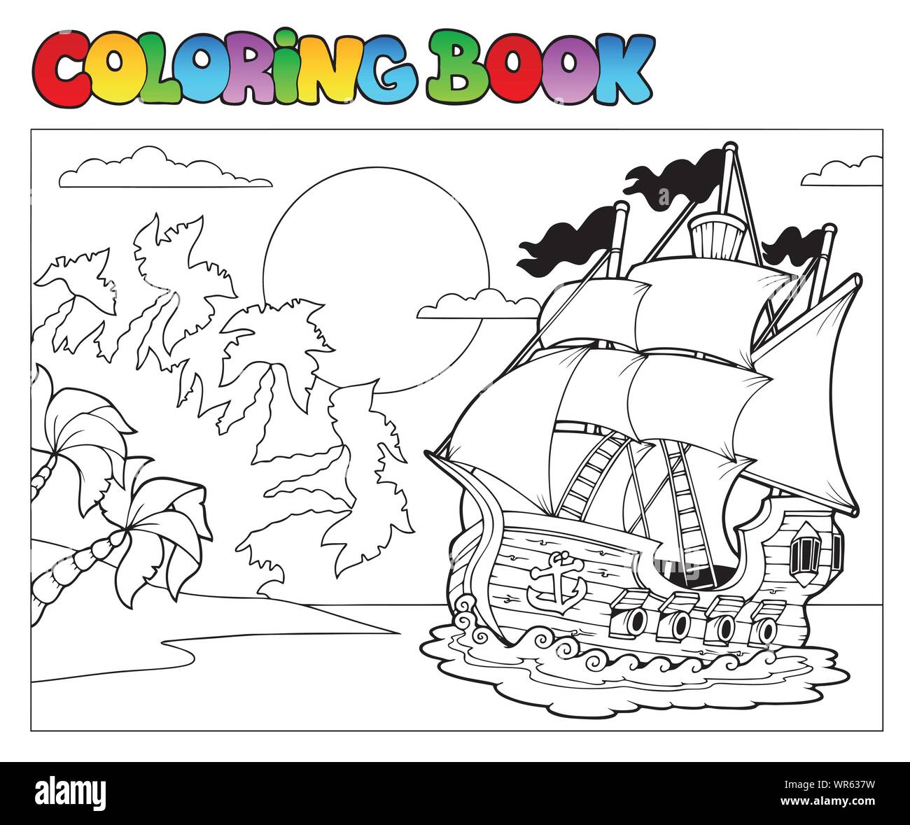 Wooden boat scene Cut Out Stock Images & Pictures - Alamy