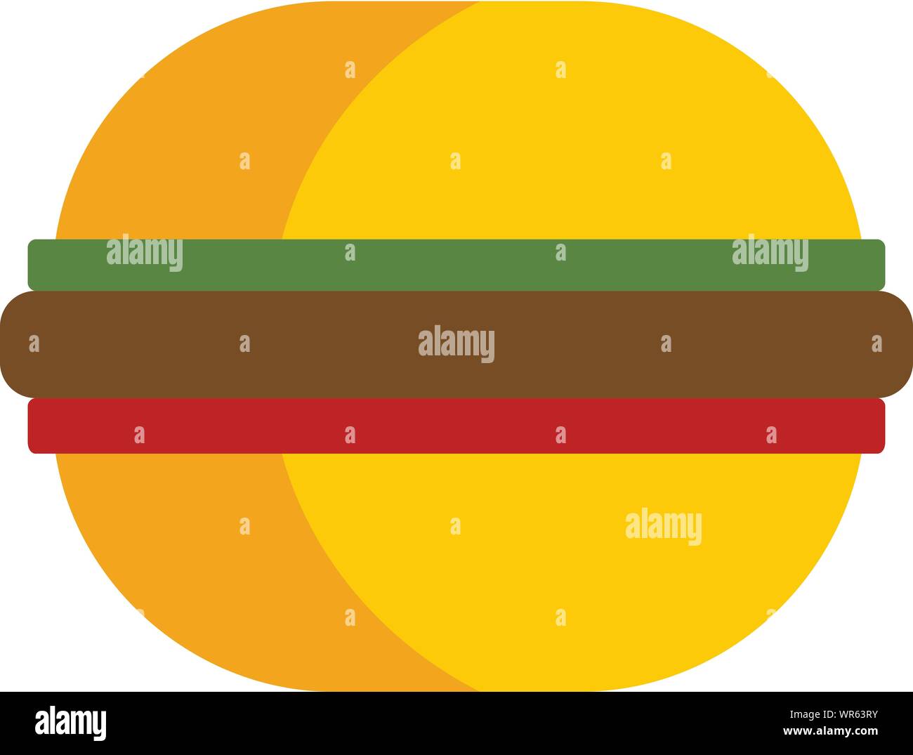 Burger icon. Flat illustration of burger vector icon for web design ...