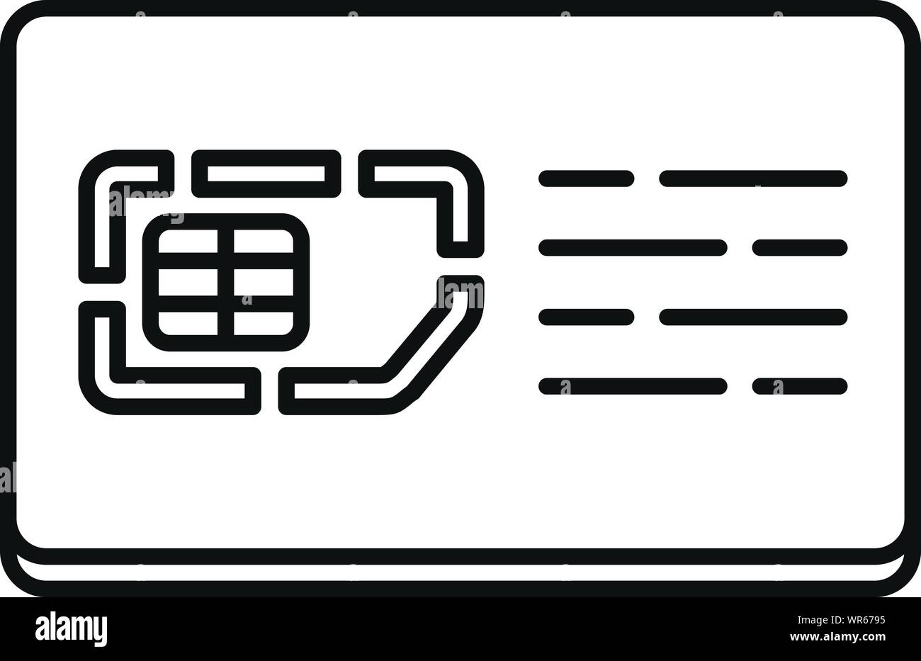 Mobile sim card icon. Outline mobile sim card vector icon for web ... Mobile sim card icon. Outline mobile sim card vector icon for web ...