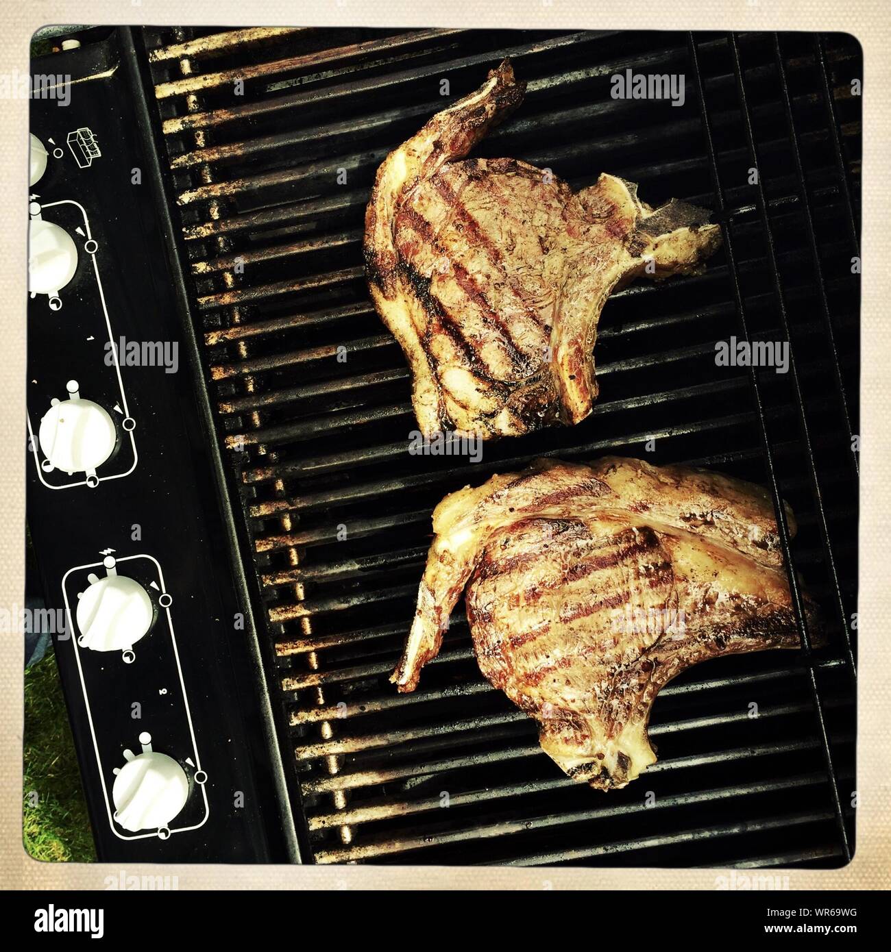 Bbq meat overhead hi-res stock photography and images - Alamy