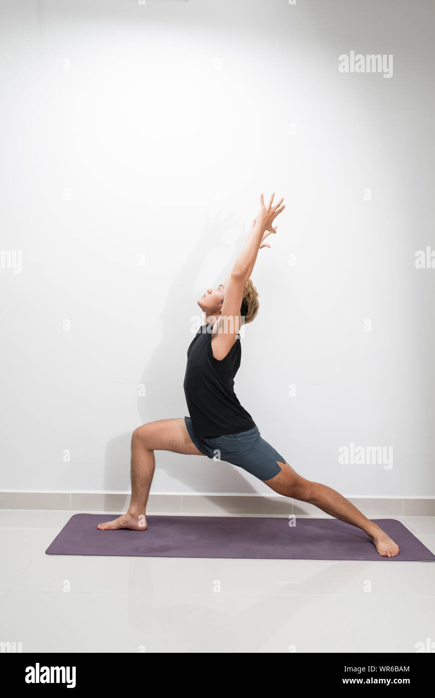 Warrior pose 1 hi-res stock photography and images - Alamy