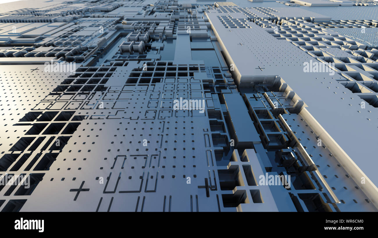 Abstract futuristic surface of a spaceship with sky lighting. Beautiful ...