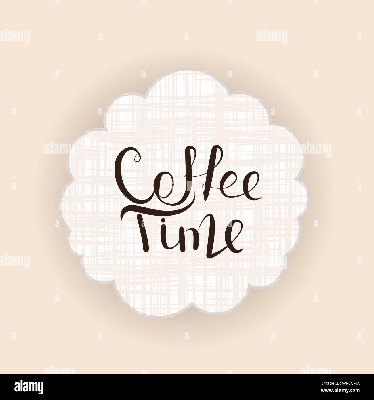 Coffee card design. Vector illustration. Calligraphy for cafe Stock ...