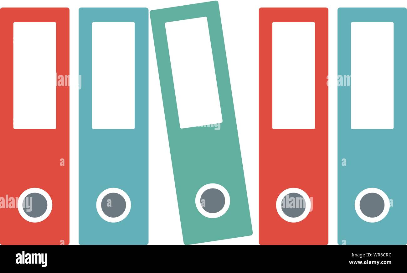 Office folder icon. Flat illustration of office folder vector icon for ...