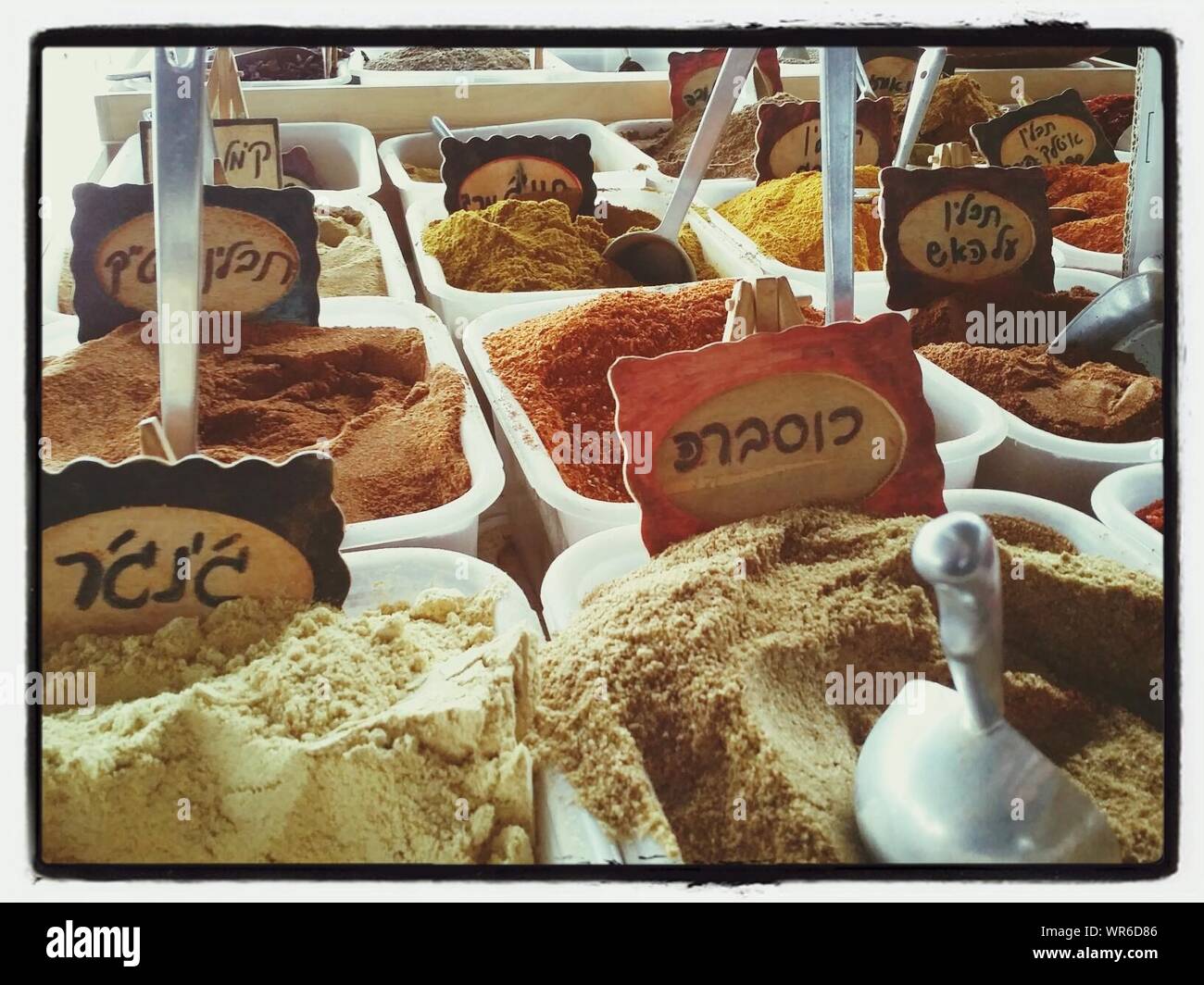 Display Of Spices Stock Photo - Alamy