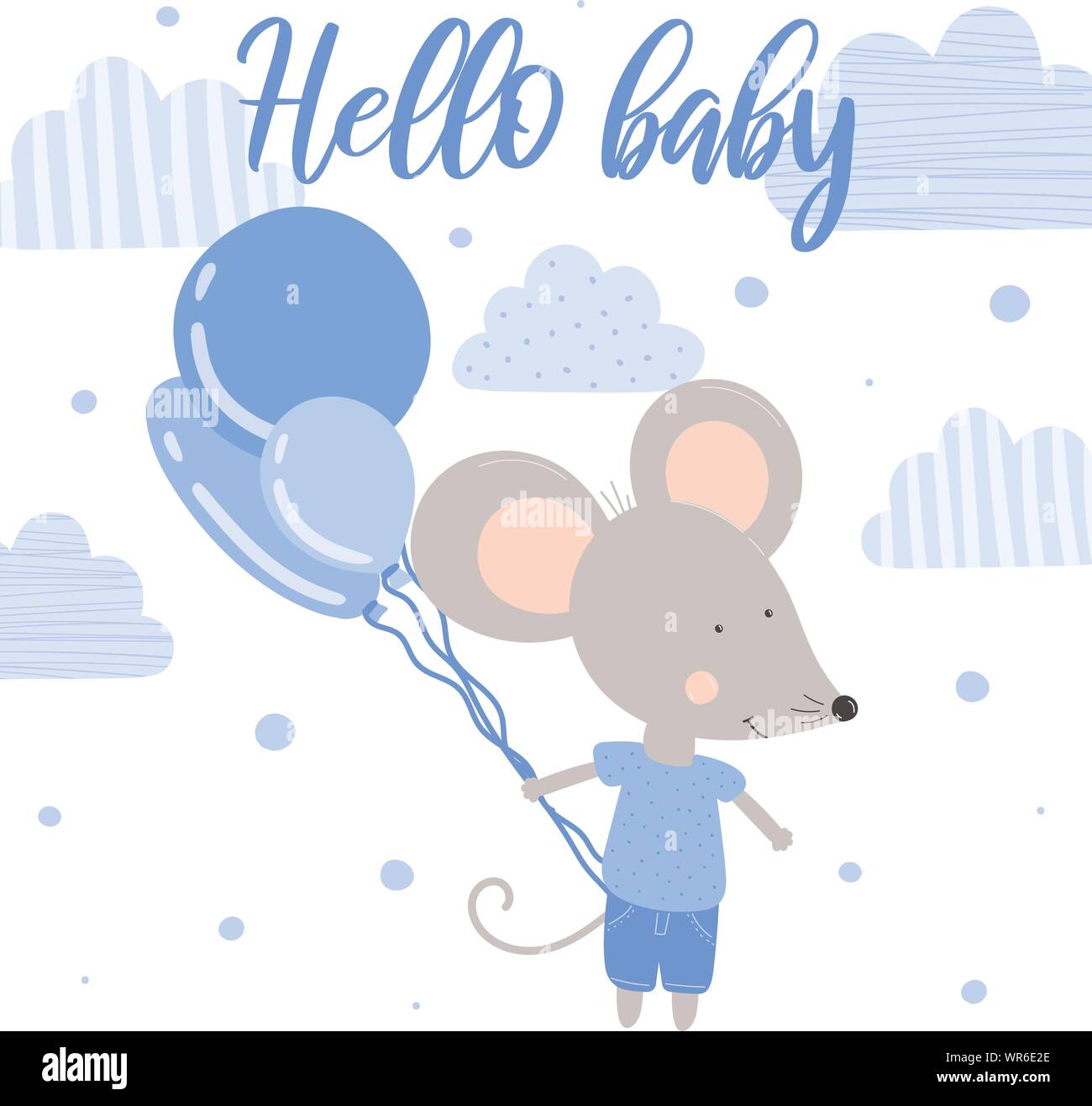 Mouse birthday image Stock Vector Images - Alamy