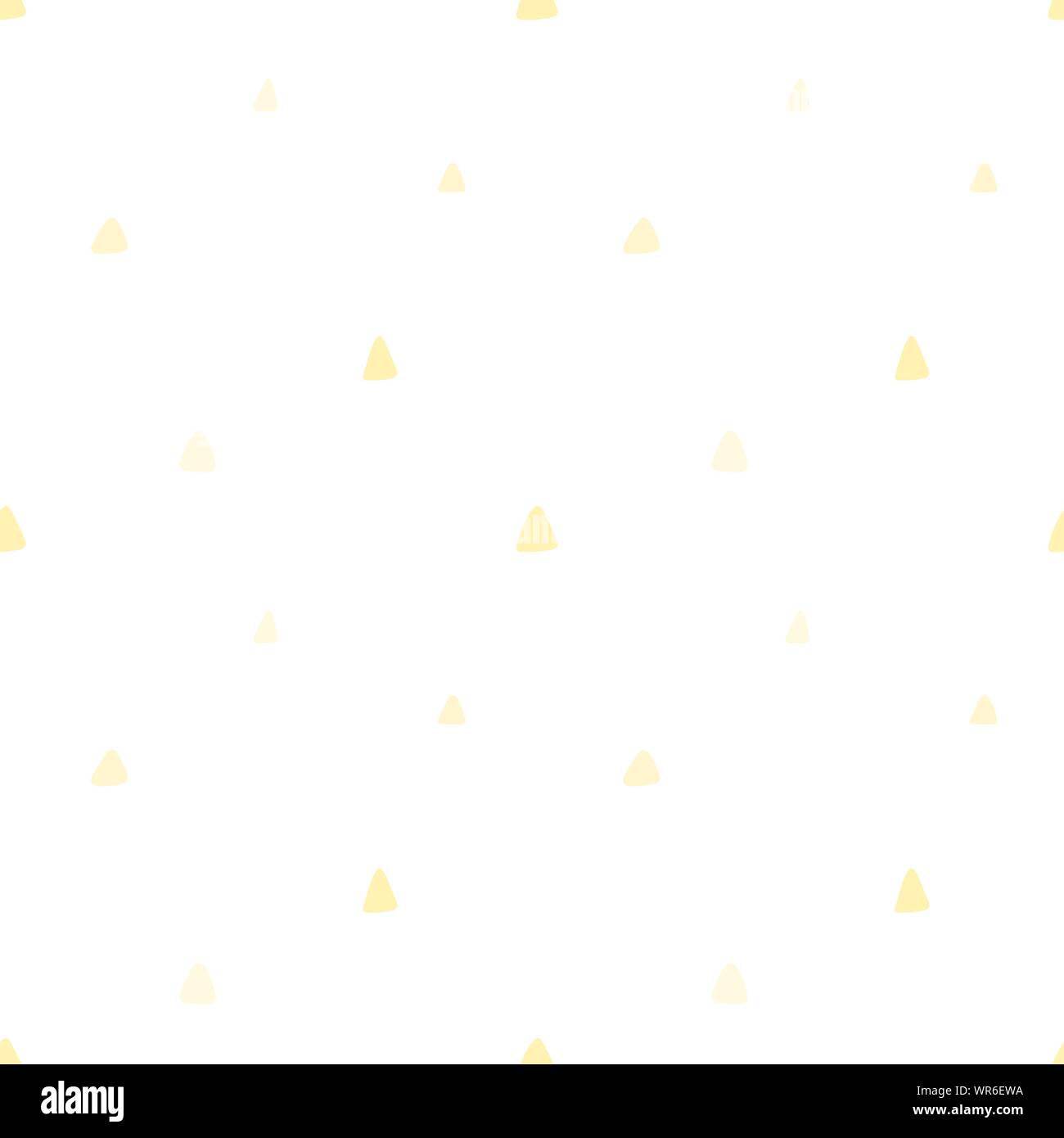 Seamless pattern of yellow triangles on a transparent background ...