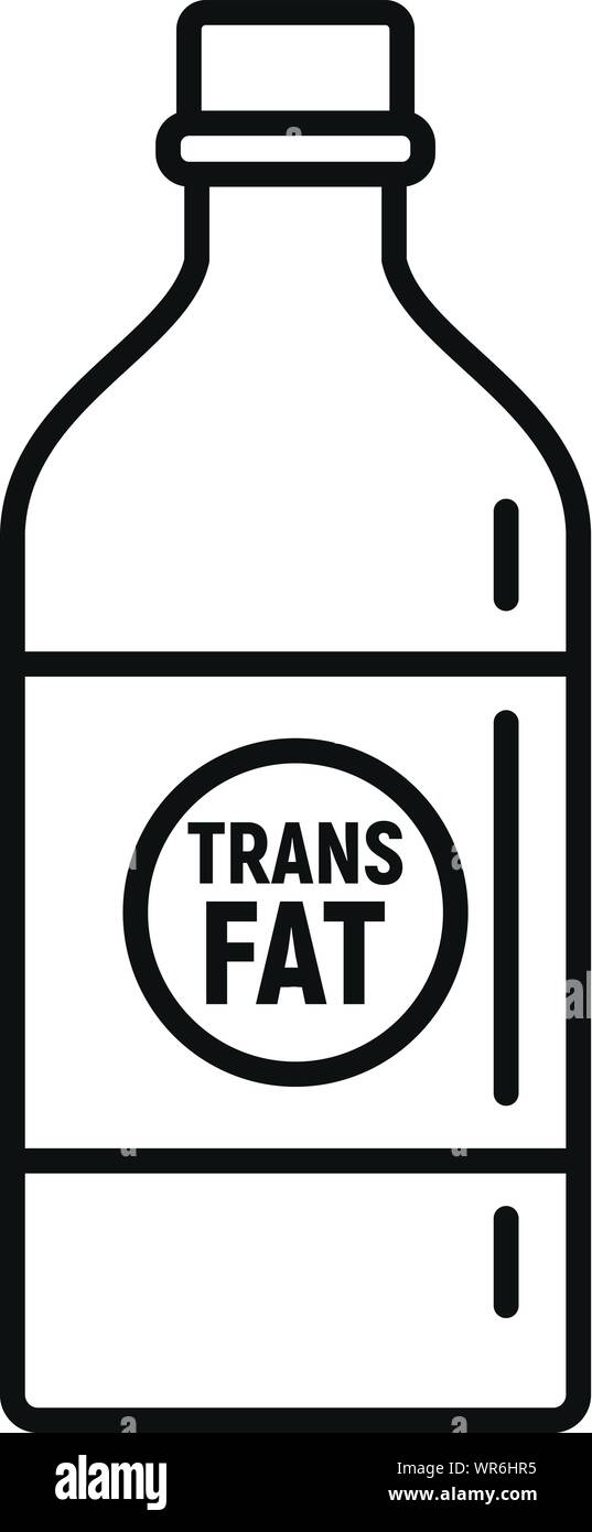 Fat bottle milk icon. Outline fat bottle milk vector icon for web ...