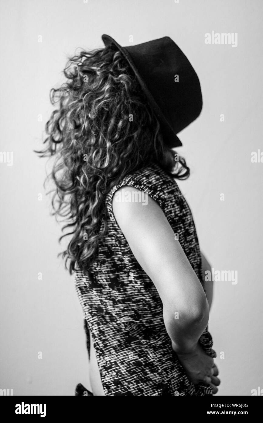 Back side view Black and White Stock Photos & Images - Alamy