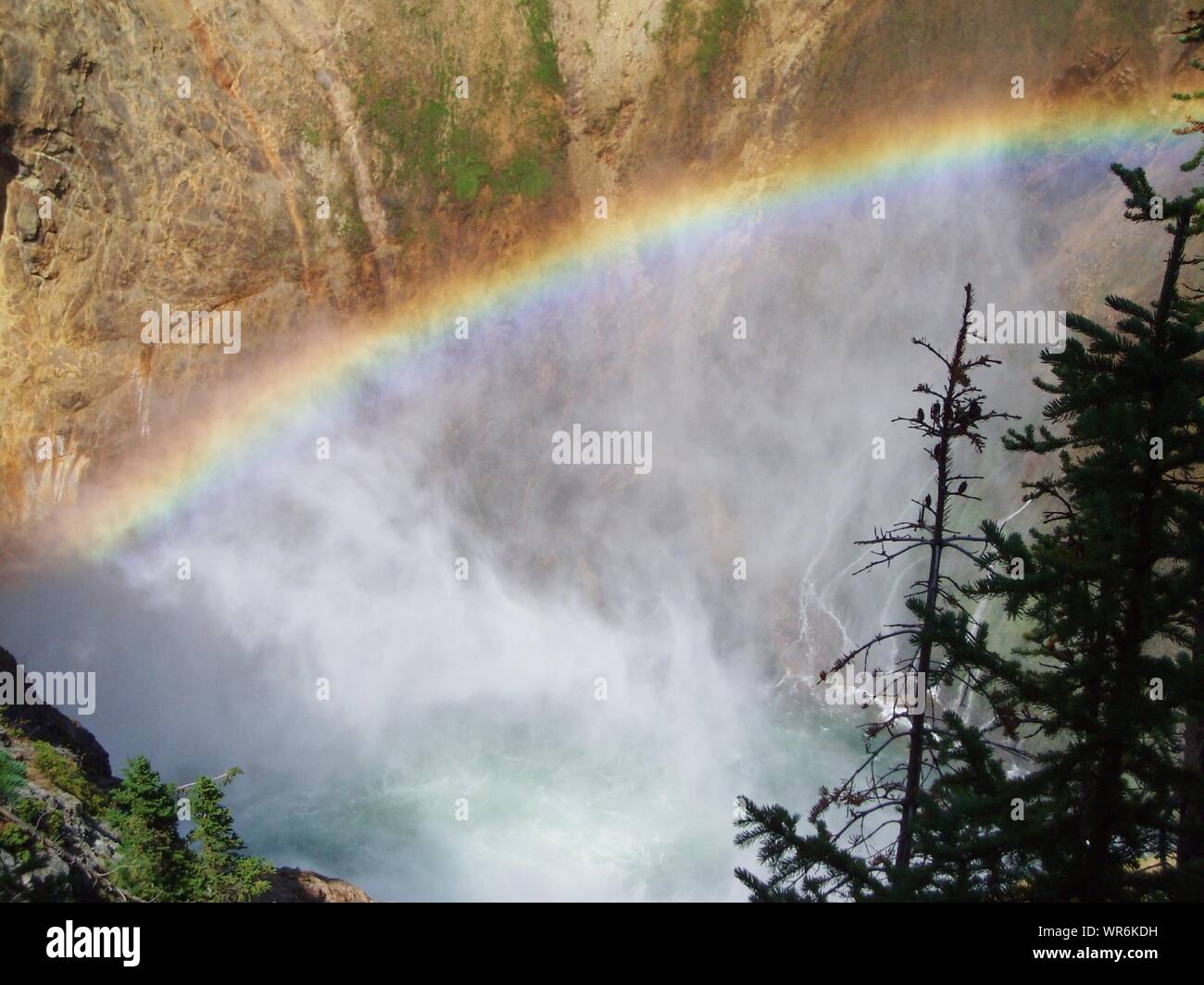 Rainbow over the waterfall hi-res stock photography and images - Alamy